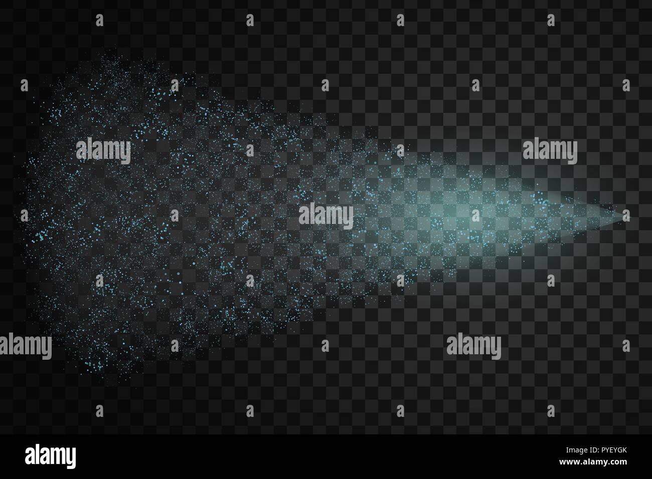 water spray fog of atomizer on transparent background Stock Vector ...