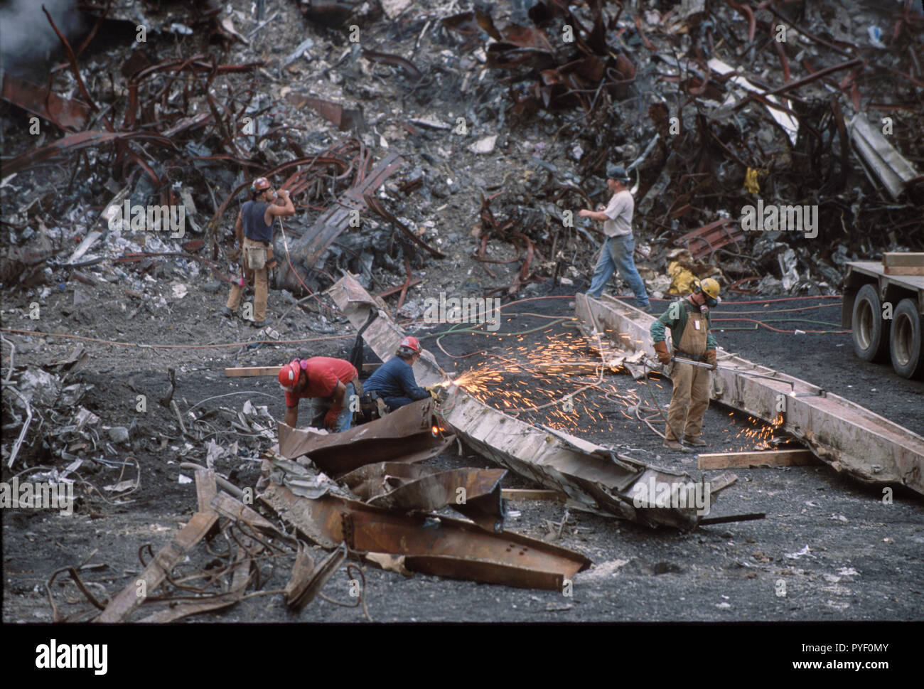Sep 29, 2001 - Ground Zero, following the 9-11 Terrorist Attacks at the ...