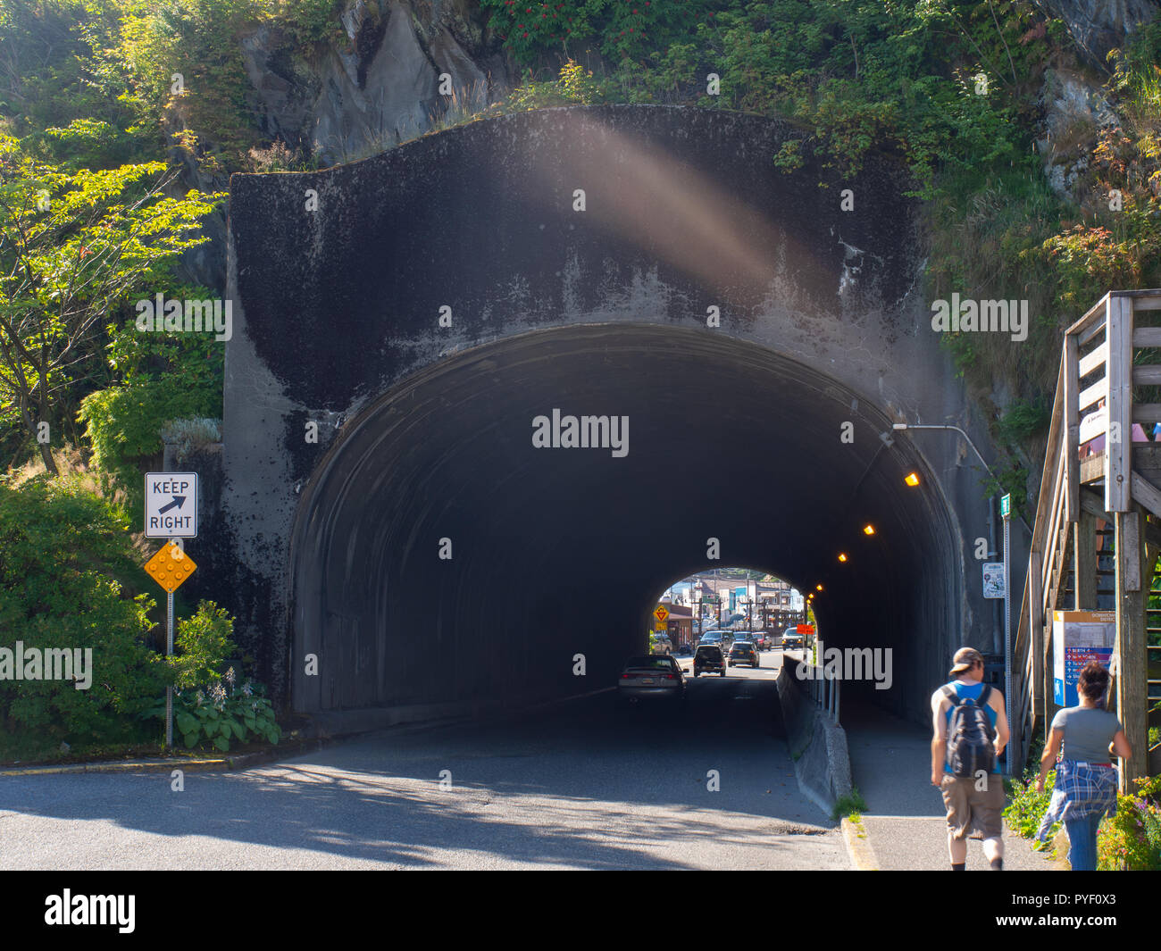 Road Tunnel In Ketchikan Stock Photo - Alamy