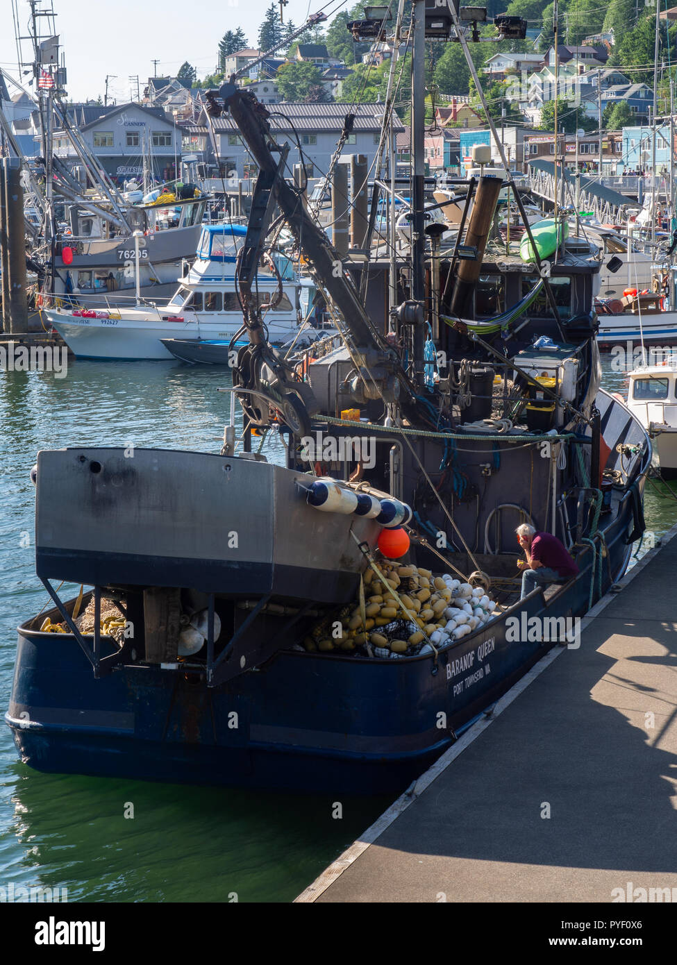 Fishing Boat In Ketchikan Alaska Stock Photo - Alamy