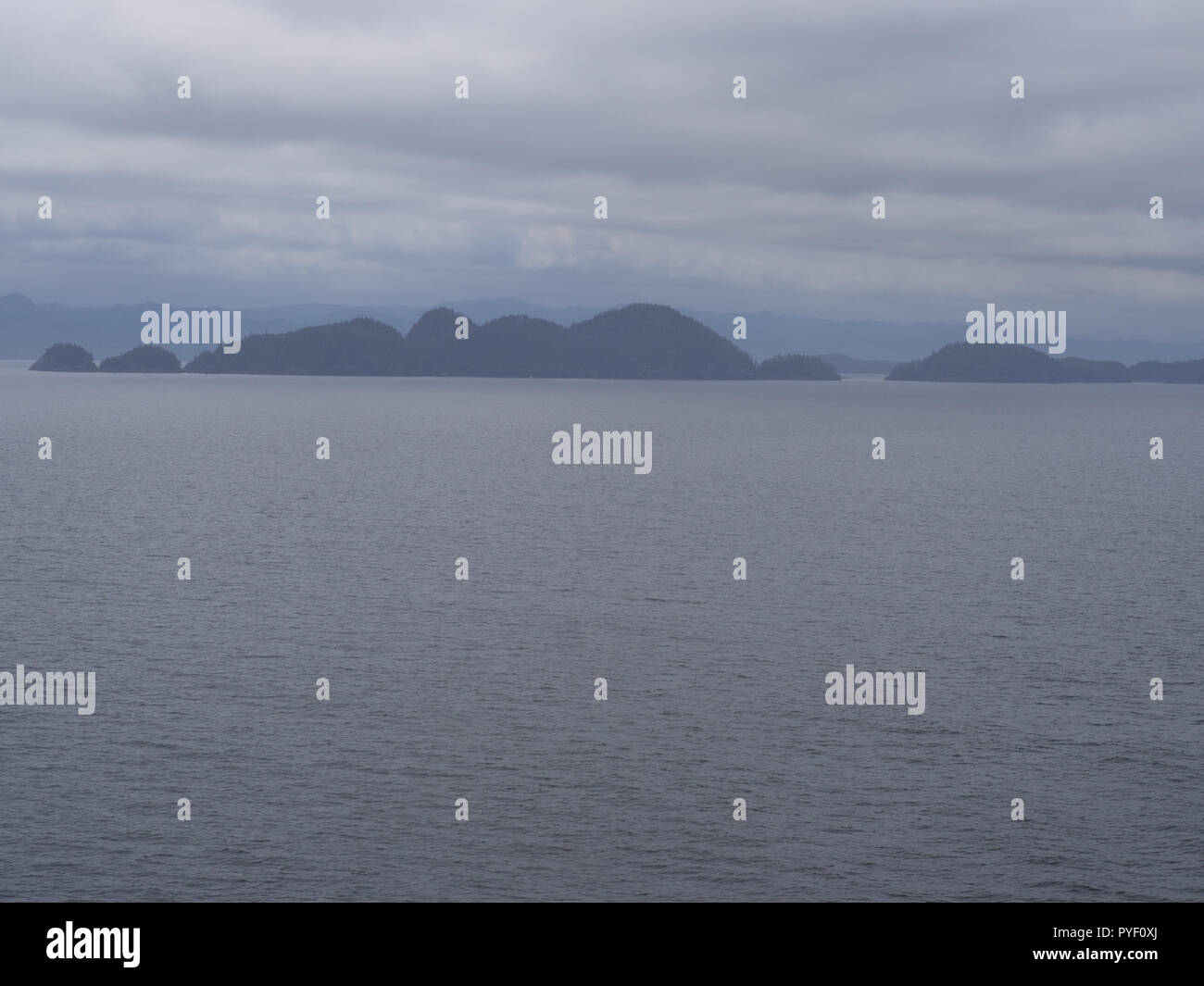 Distant Islands In Alaska Stock Photo - Alamy