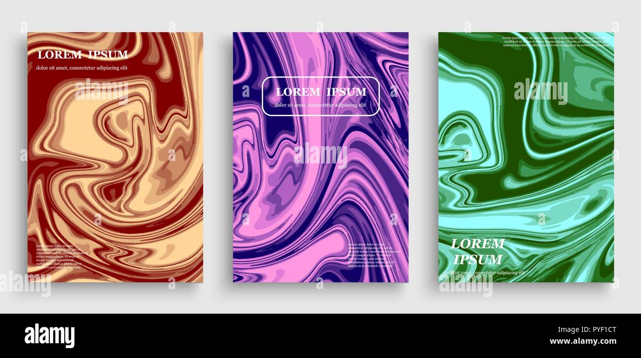 bright business brochure layout templates, vector, illustration Stock ...