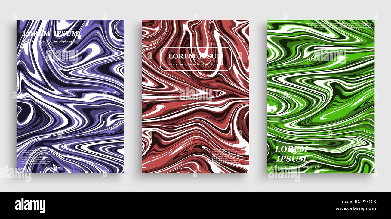 bright business brochure layout templates, vector, illustration Stock ...