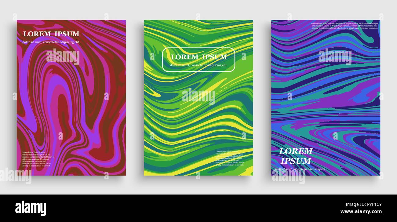 bright business brochure layout templates, vector, illustration Stock ...