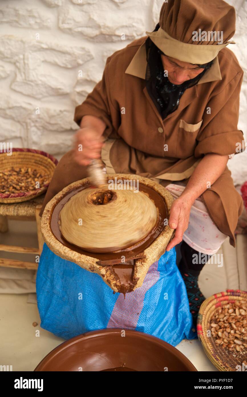 Argon oil production, Morocco Stock Photo - Alamy