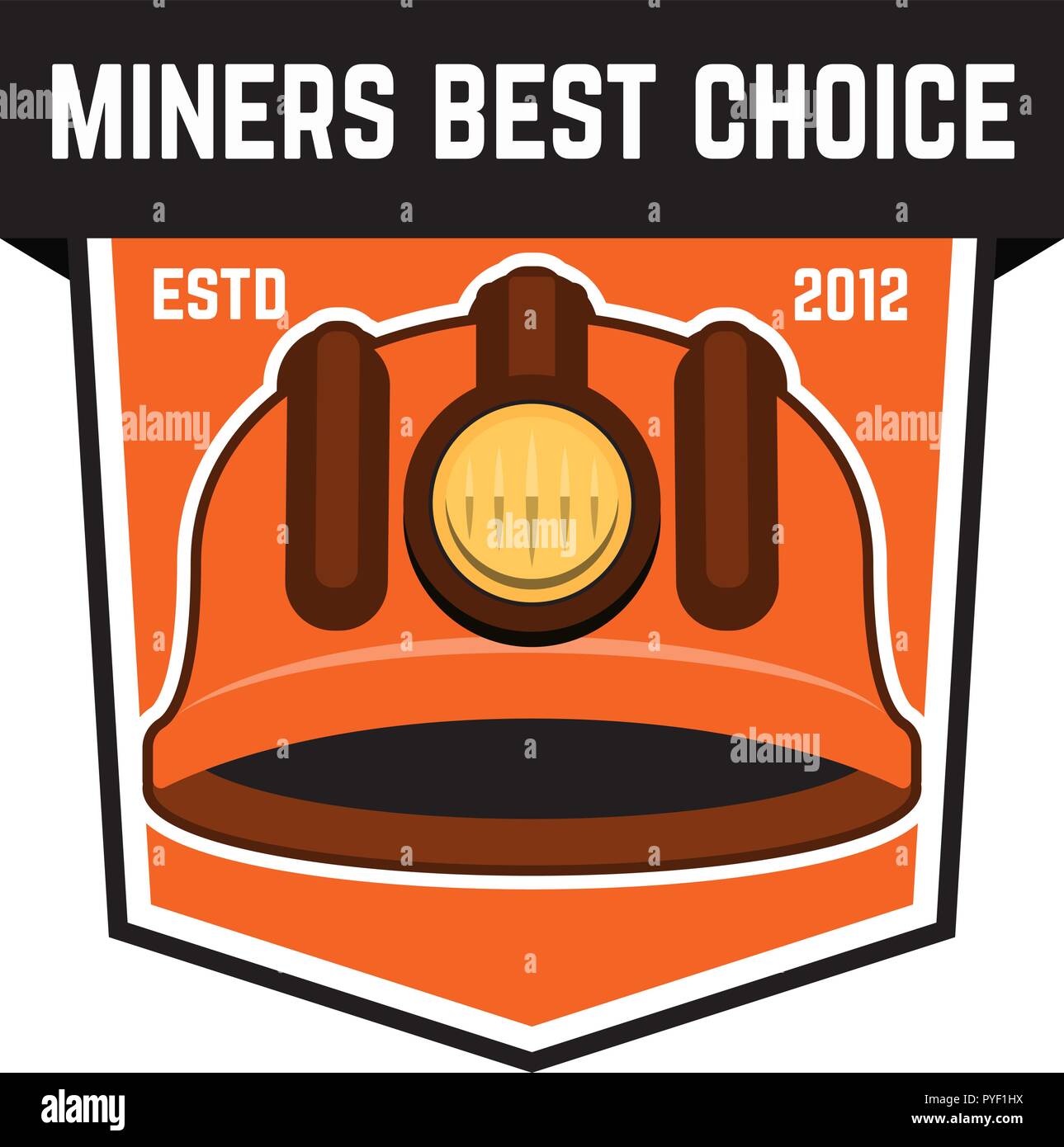 Mining emblem hi-res stock photography and images - Alamy