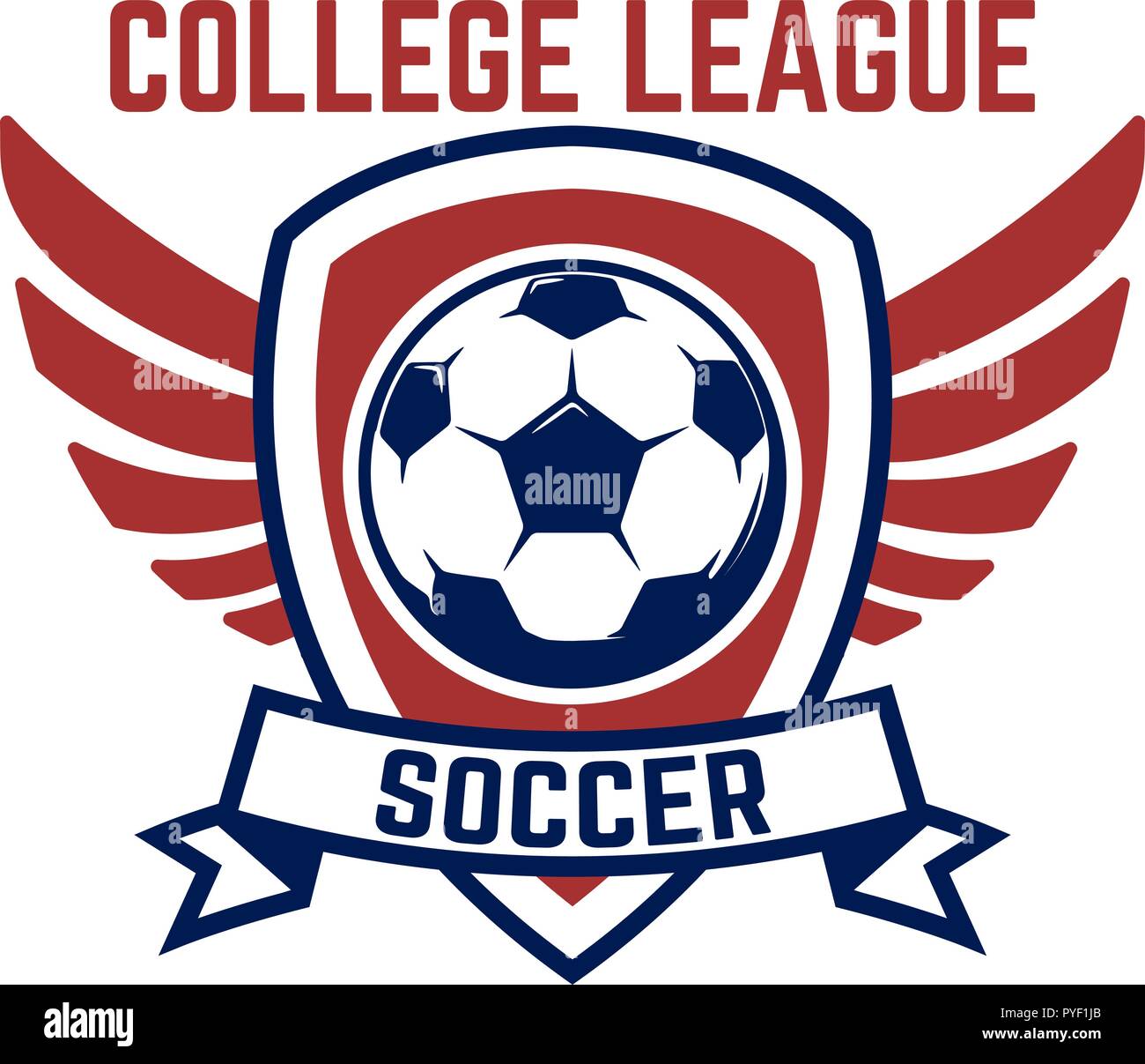 Set of varsity emblems hi-res stock photography and images - Alamy