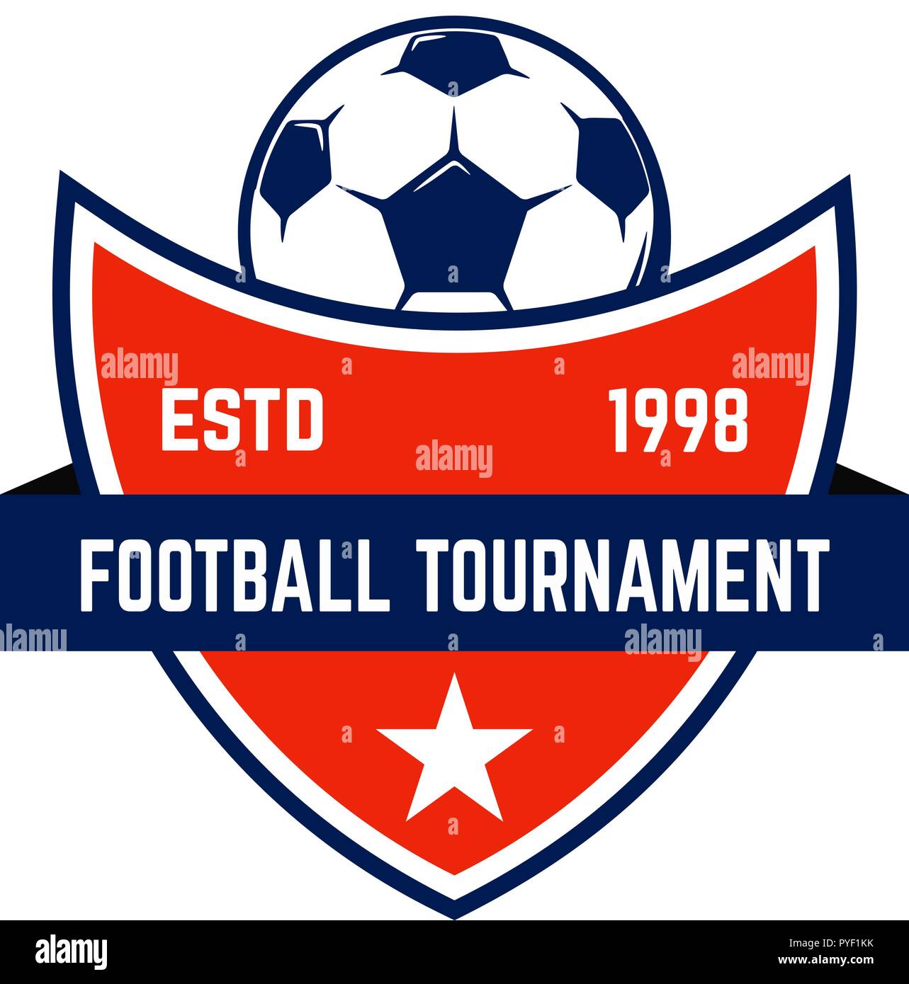 Set of varsity emblems hi-res stock photography and images - Alamy