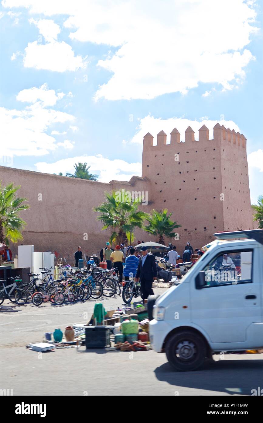 Morocco street scene Stock Photo - Alamy