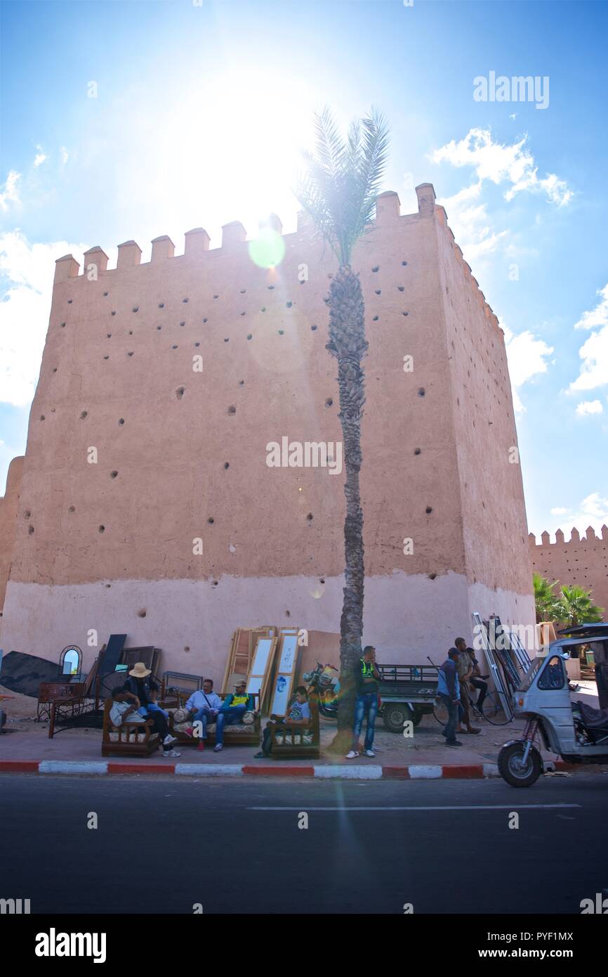 Morocco street scene Stock Photo - Alamy