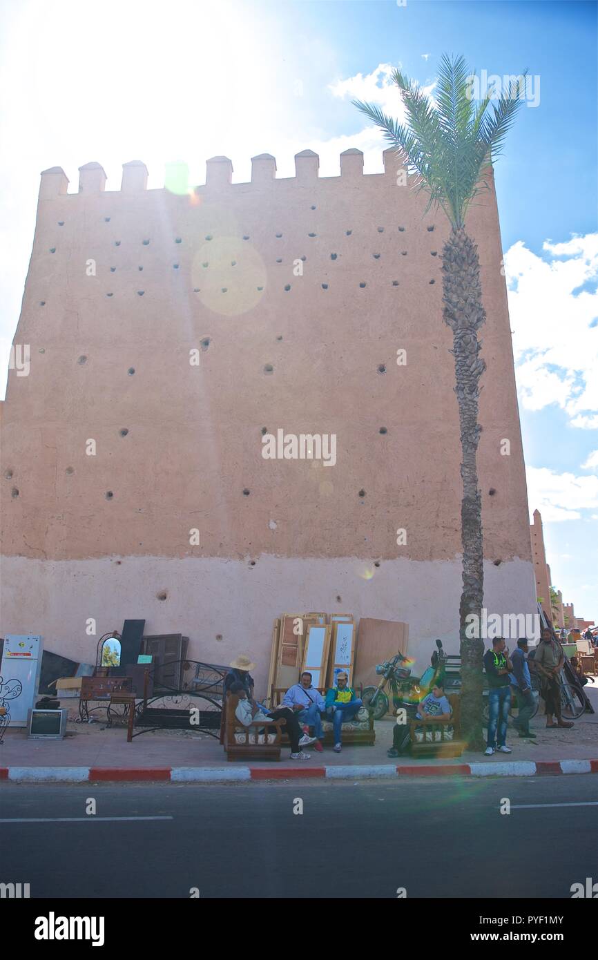 Morocco street scene Stock Photo - Alamy