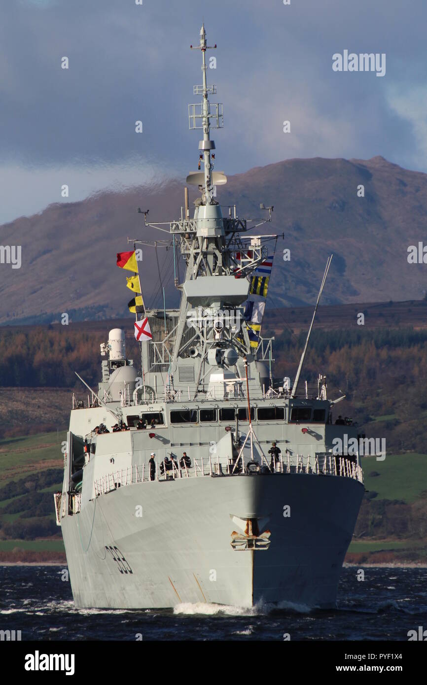 HMCS Toronto (FFH-333), a Halifax-class (or City-class) frigate ...