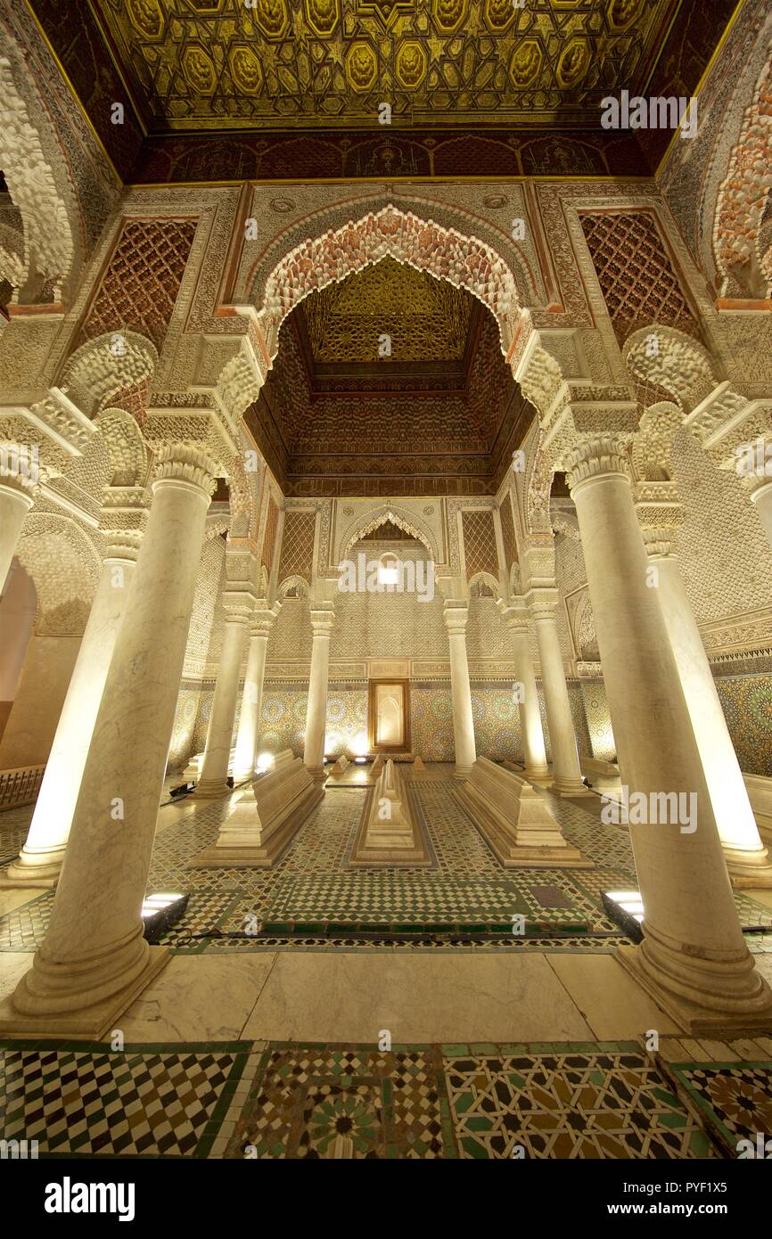 The Saadian tombs Morocco Stock Photo - Alamy