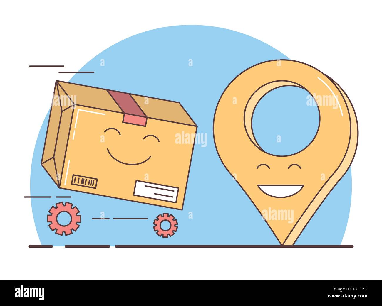Home delivery symbol hi-res stock photography and images - Alamy