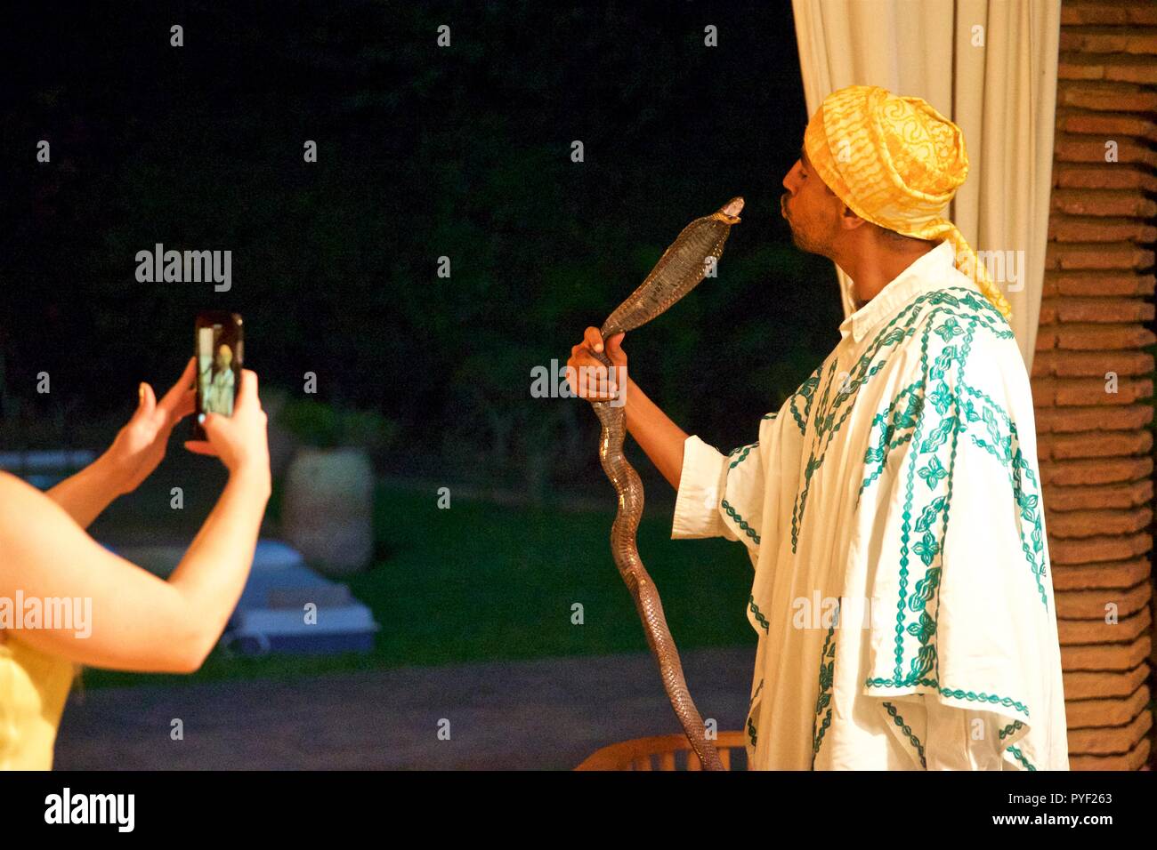 Morocco snake charmer Stock Photo - Alamy