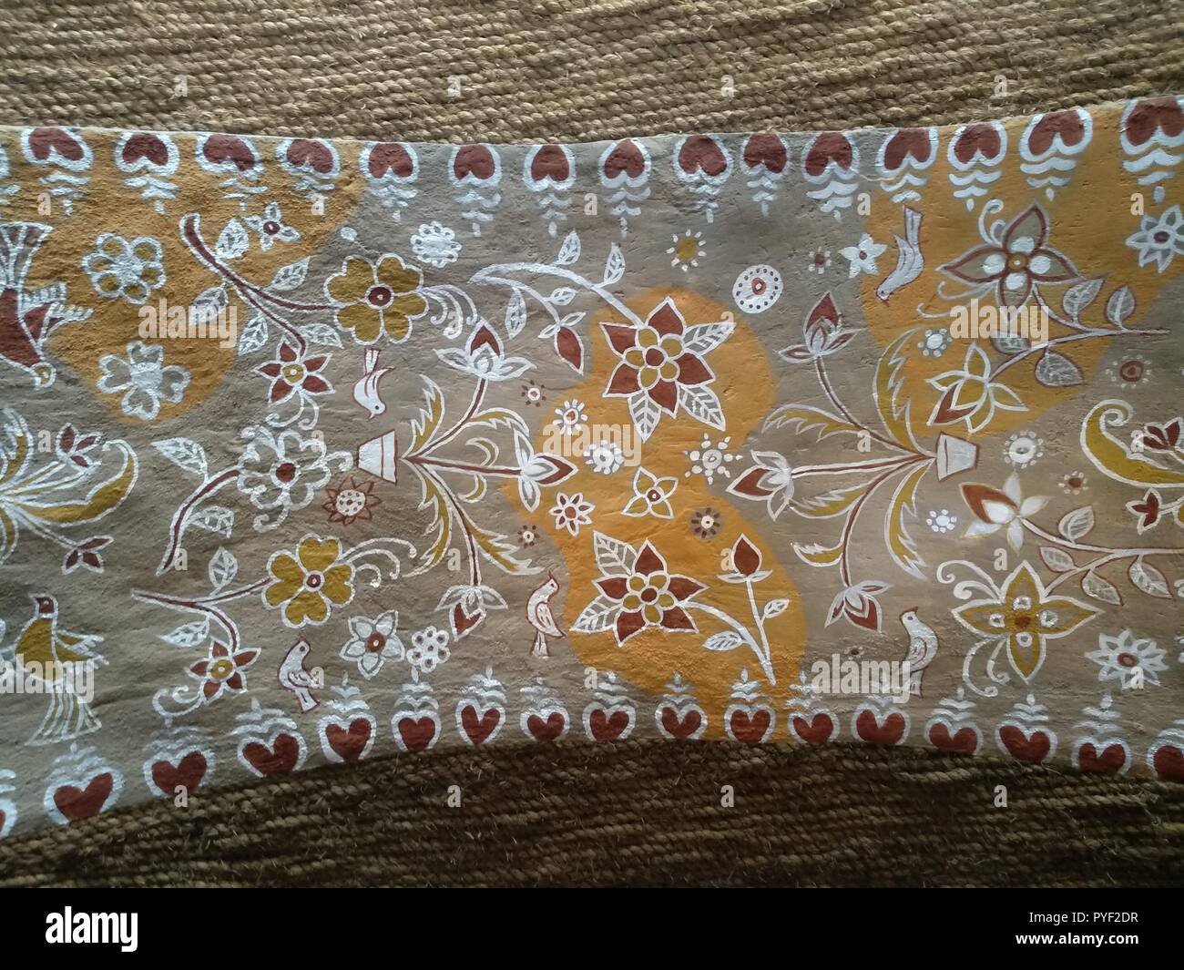 Abstract Artwork. Folk art of Bengal Stock Photo - Alamy