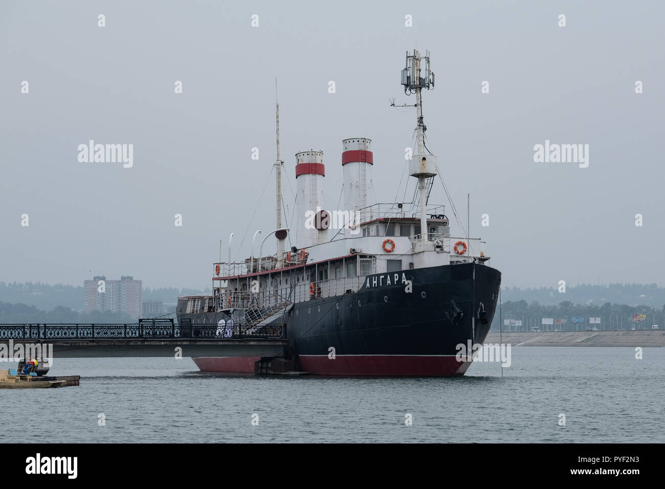 Irkutsk, Russia - August 14, 2018: The old Museum-icebreaker Angara at ...