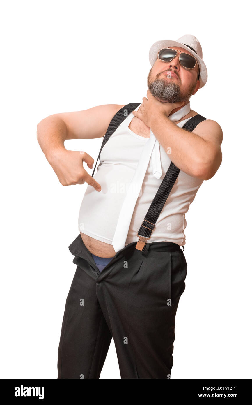 Big belly man hi-res stock photography and images - Alamy