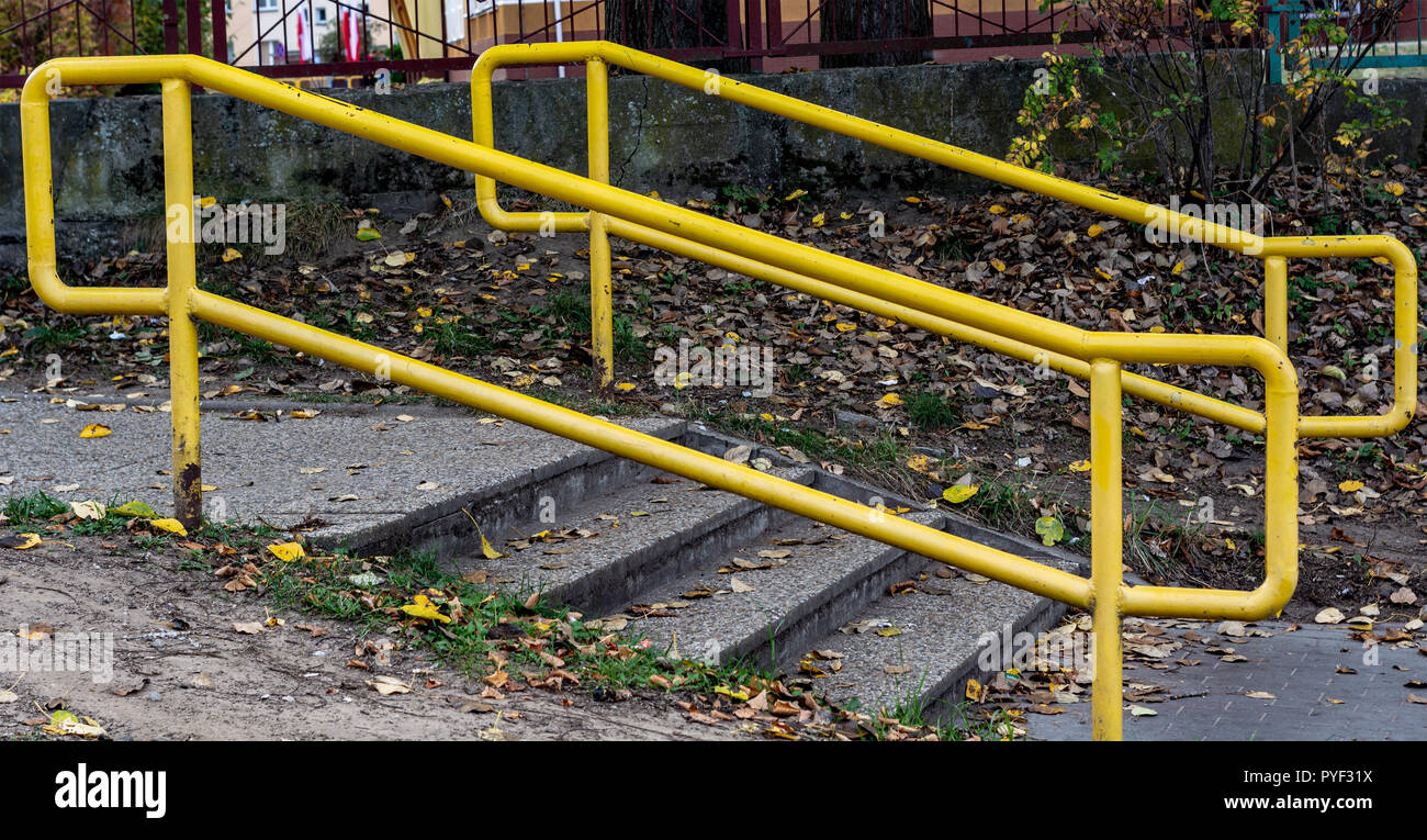 Handrail near stairs hi-res stock photography and images - Alamy