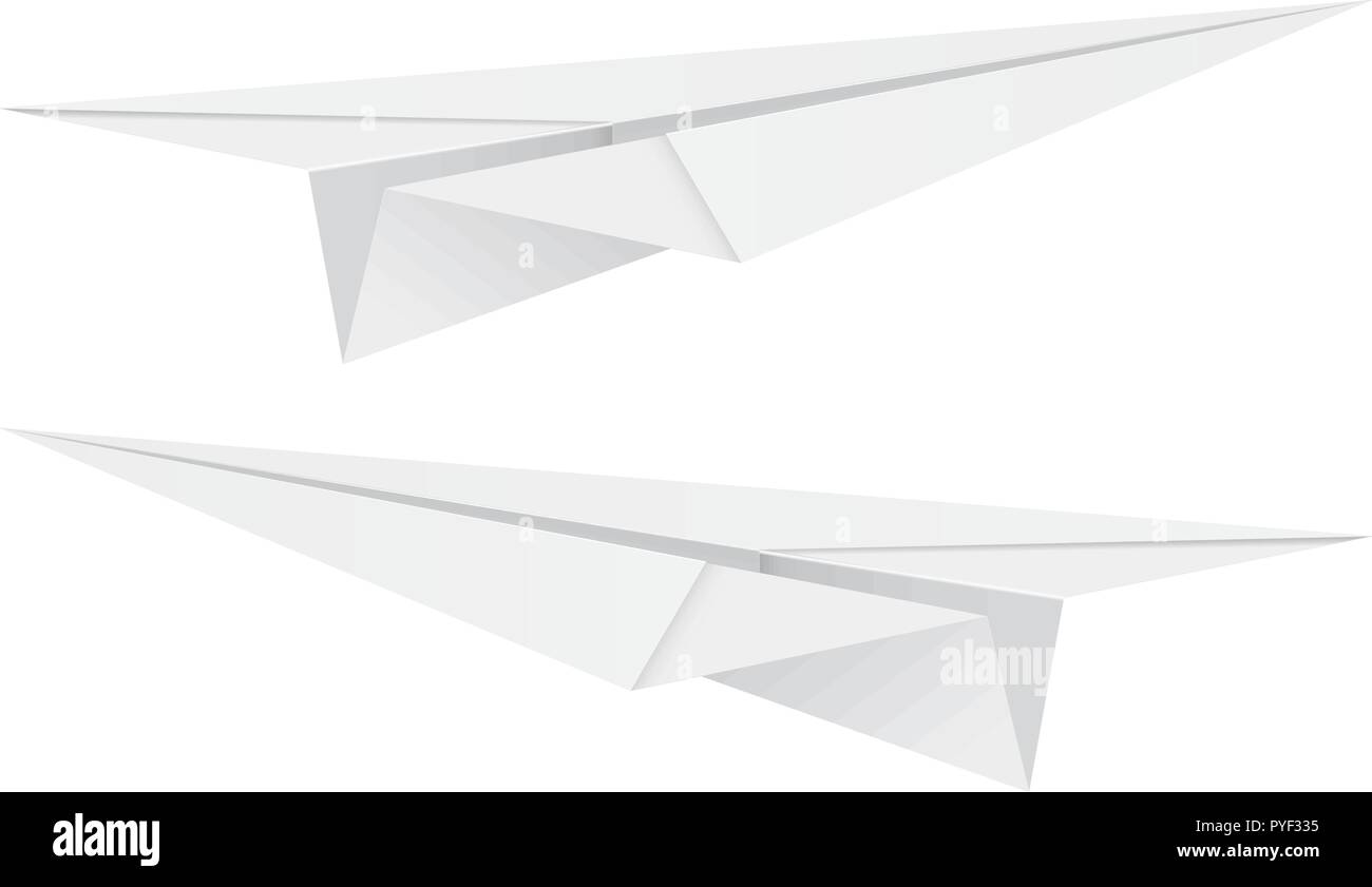 Paper air plane Stock Vector Images - Alamy