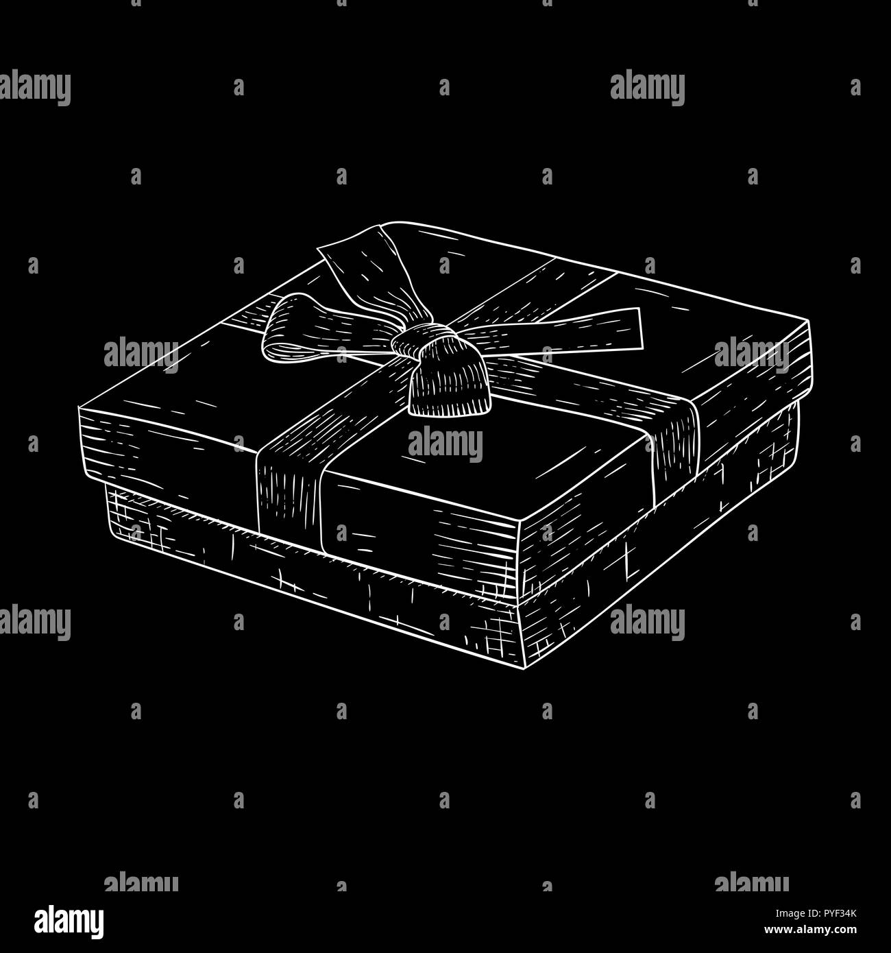 Gift box on vintage Stock Vector Images - Alamy