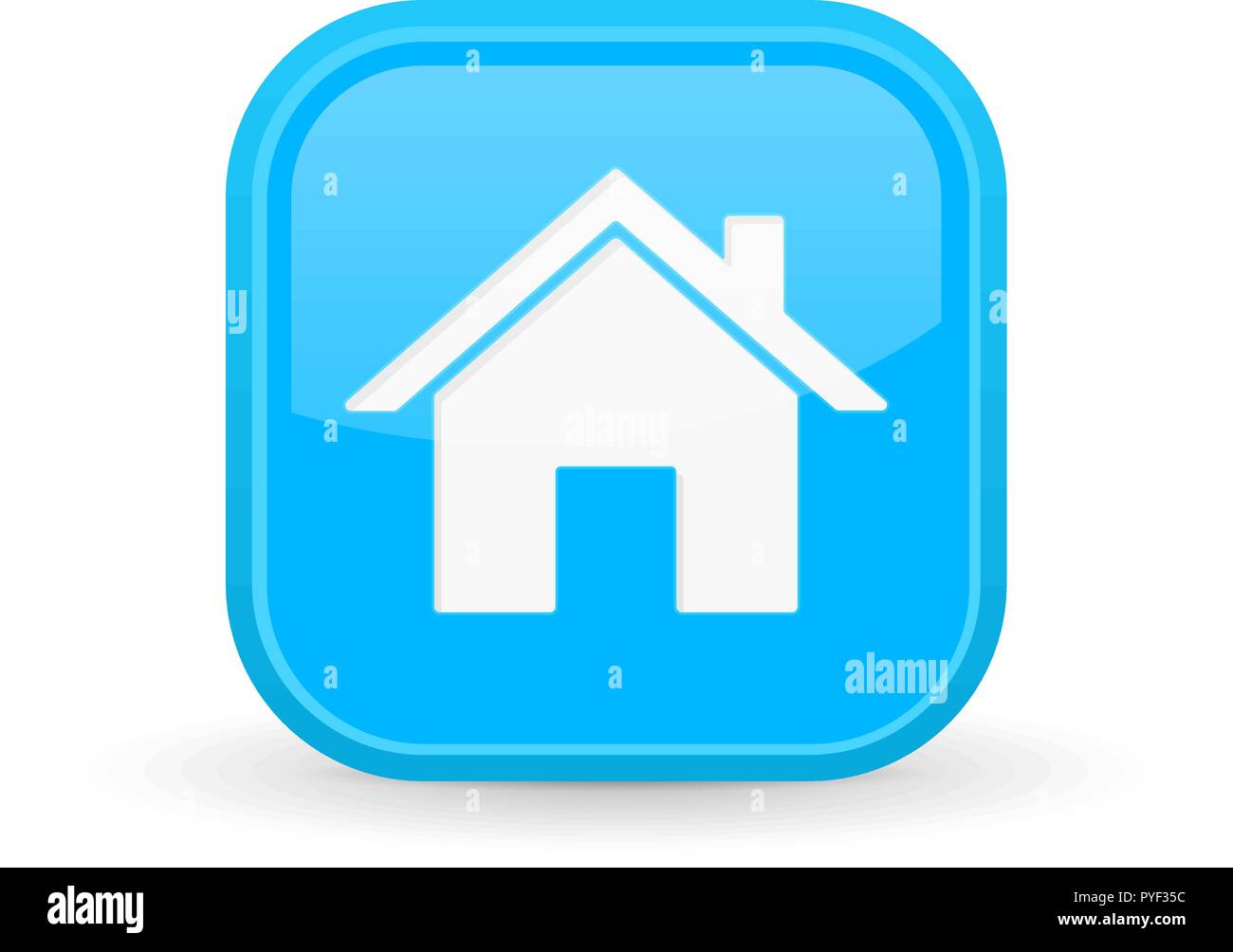 Home page button house Stock Vector Images - Alamy