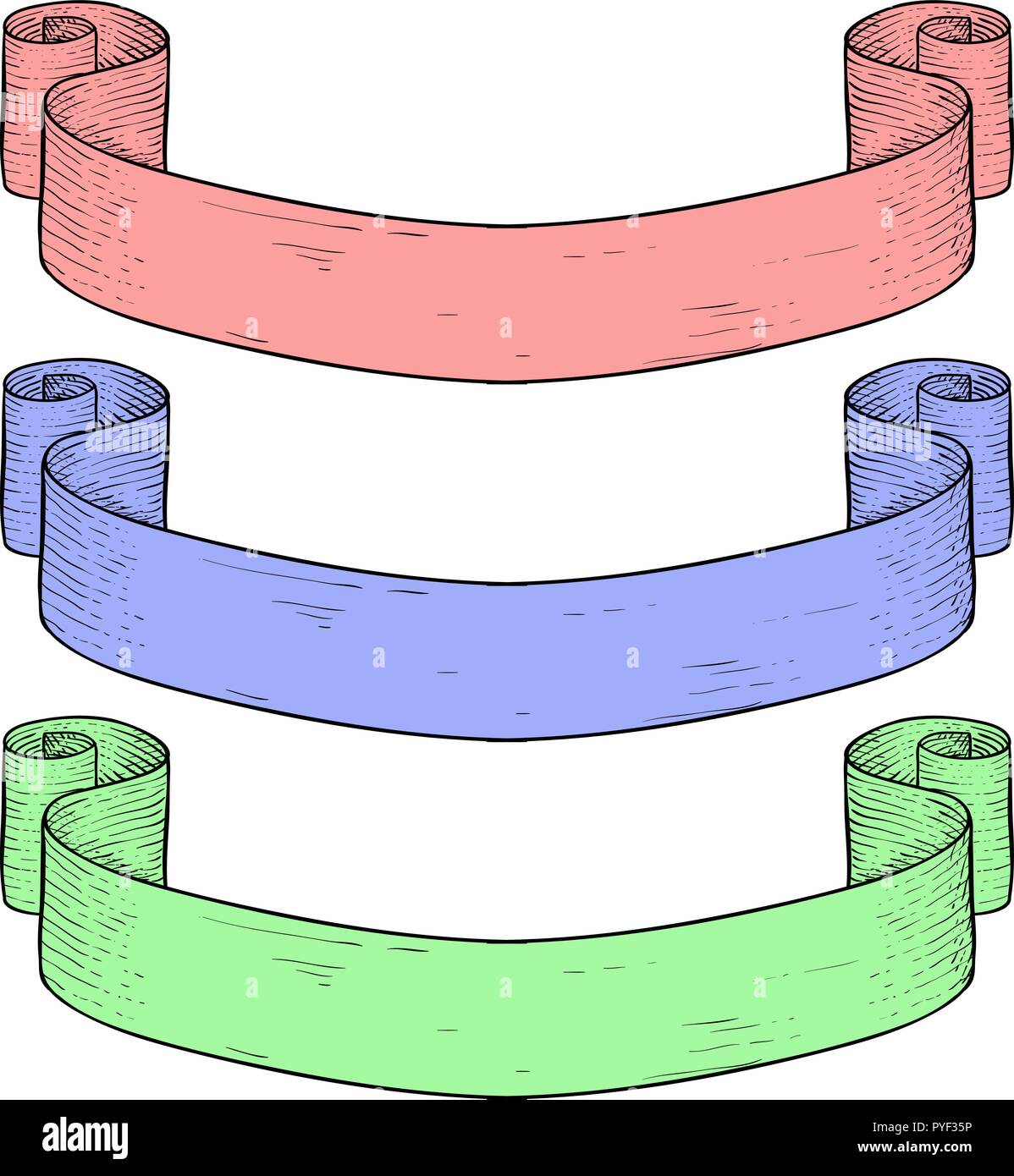 Old vintage paper set Stock Vector Images - Alamy