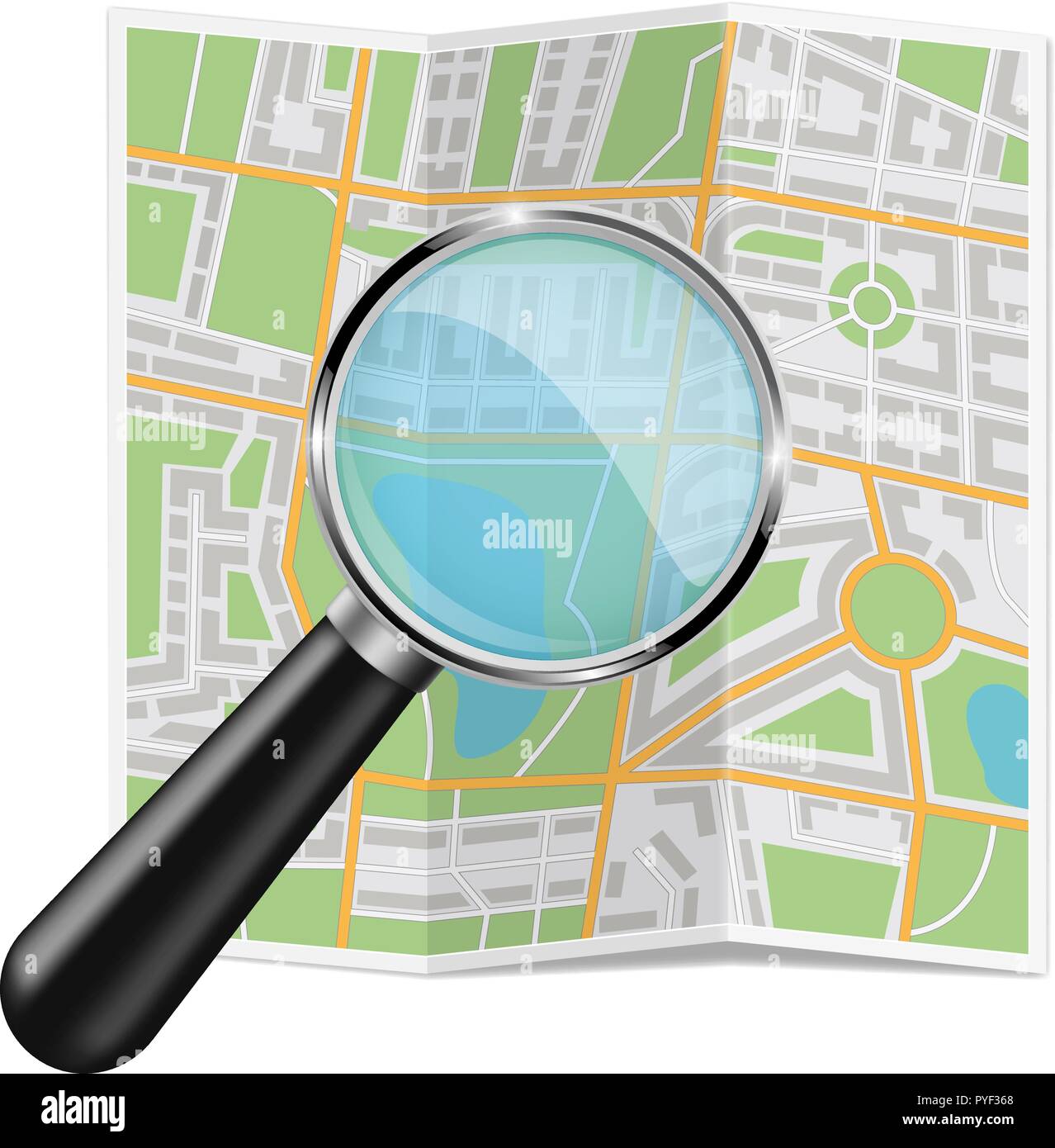 Map zooming hi-res stock photography and images - Alamy