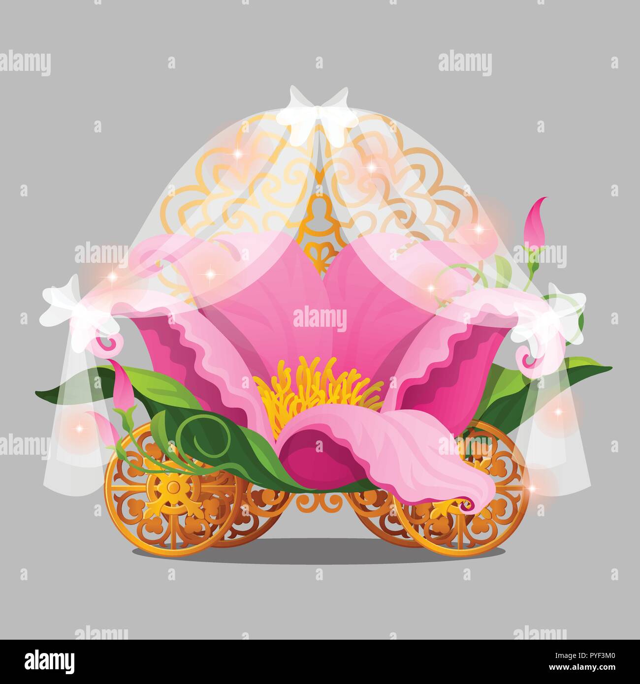 Princess bed curtain Stock Vector Images - Alamy