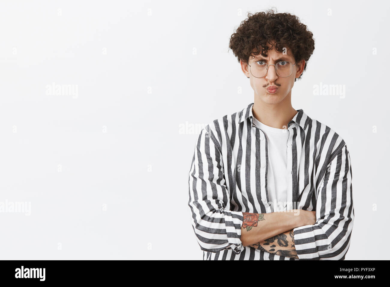 Angry man with moustache hi-res stock photography and images - Alamy