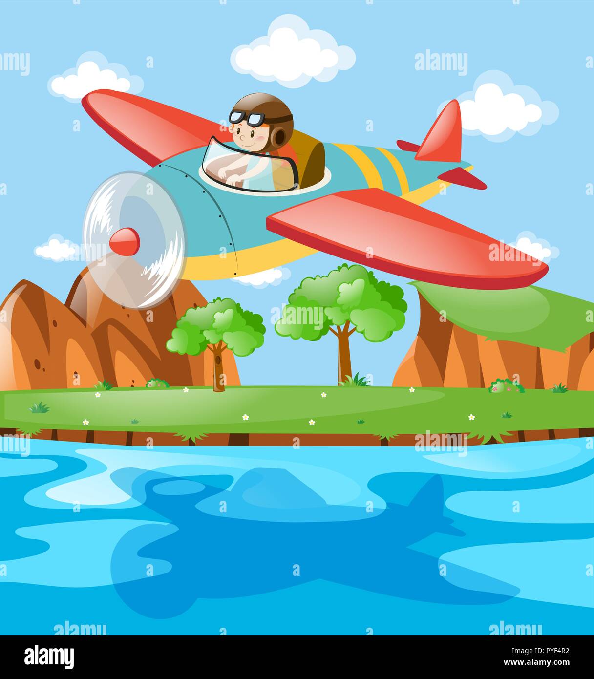 Flying river Stock Vector Images - Alamy