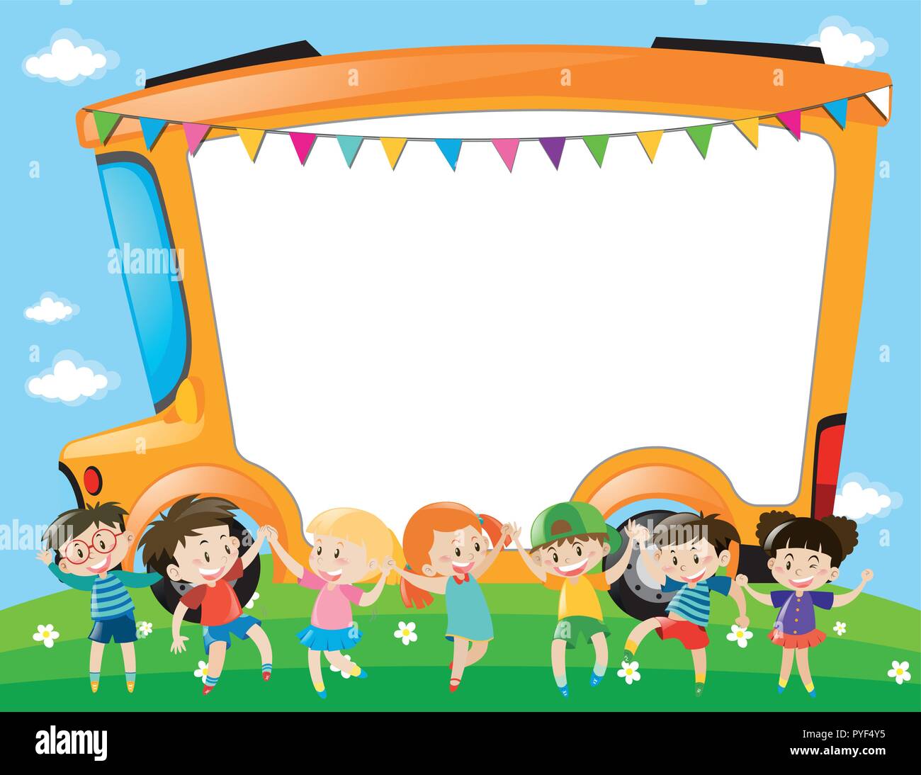 Children Learning Clipart Borders