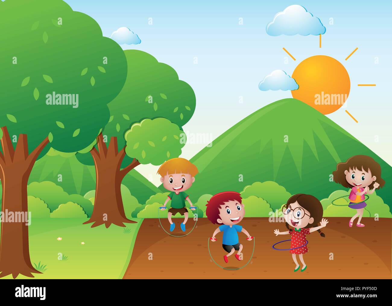 Kids Exercise Animated