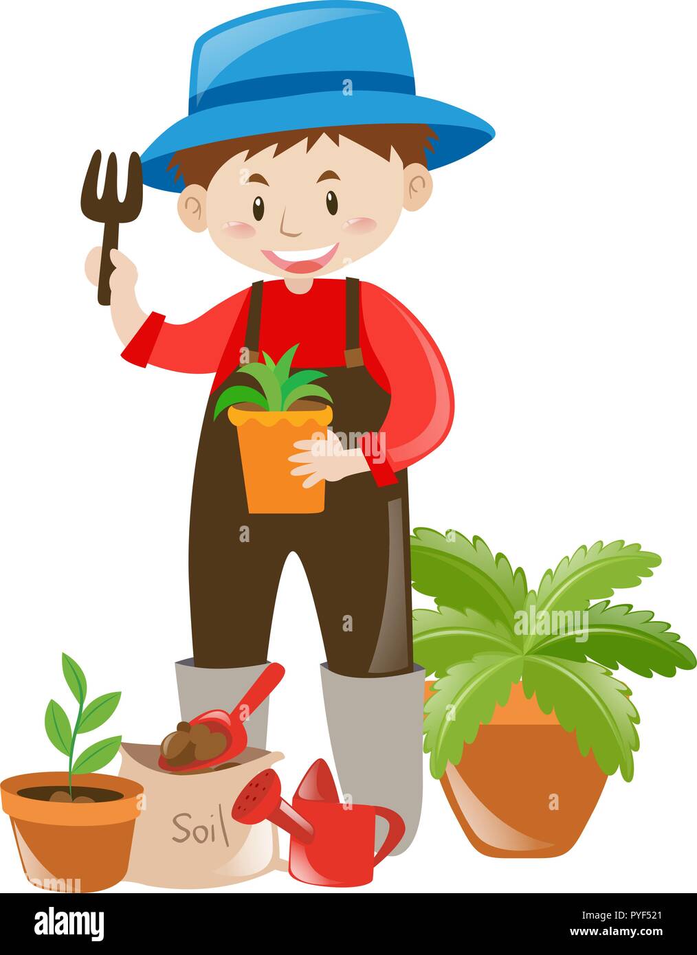 Clay art pots Stock Vector Images - Alamy