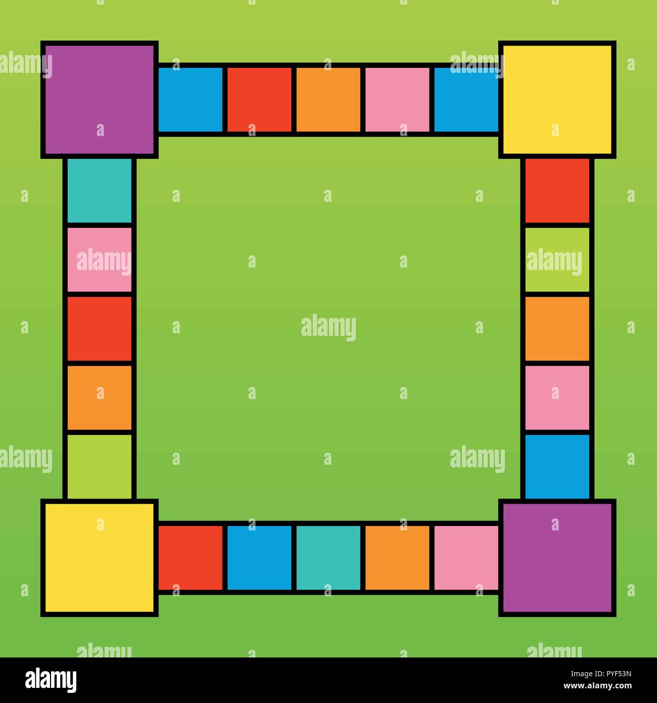 Frame design with colorful squares illustration Stock Vector Image ...