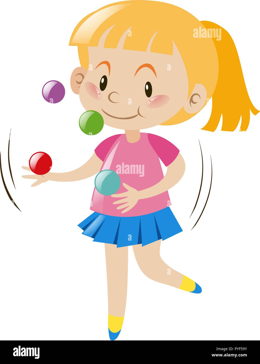 Girl Juggling Balls High Resolution Stock Photography and Images - Alamy