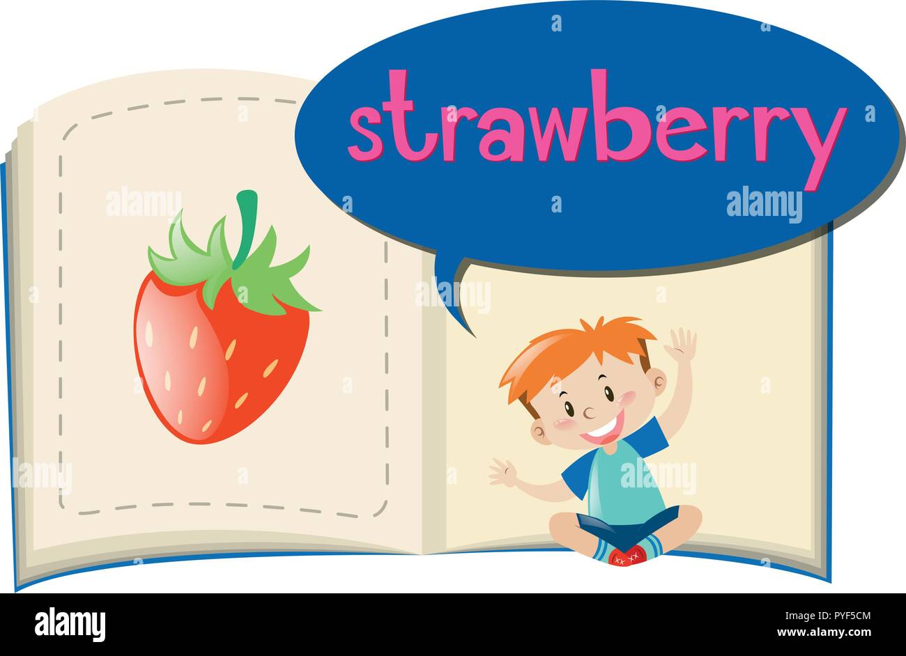 Child strawberry plant Stock Vector Images - Alamy