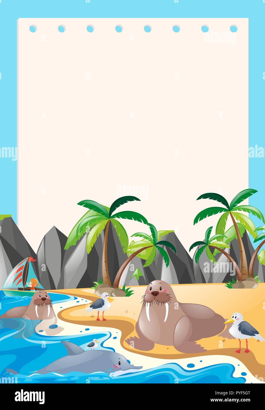 Ocean Animals Border