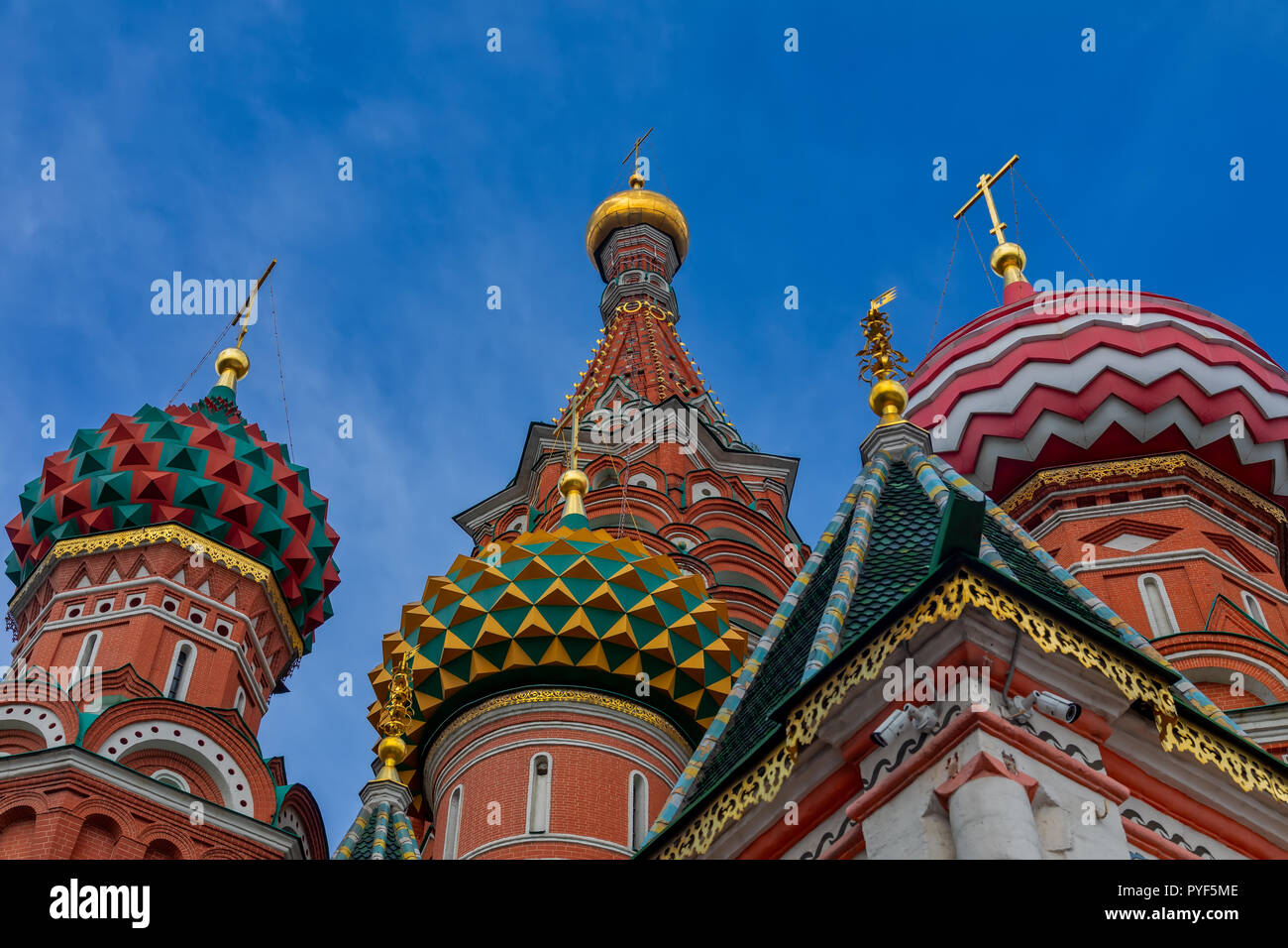 The Most Famous Place In Moscow, Saint Basil's Cathedral, Russia Stock ...