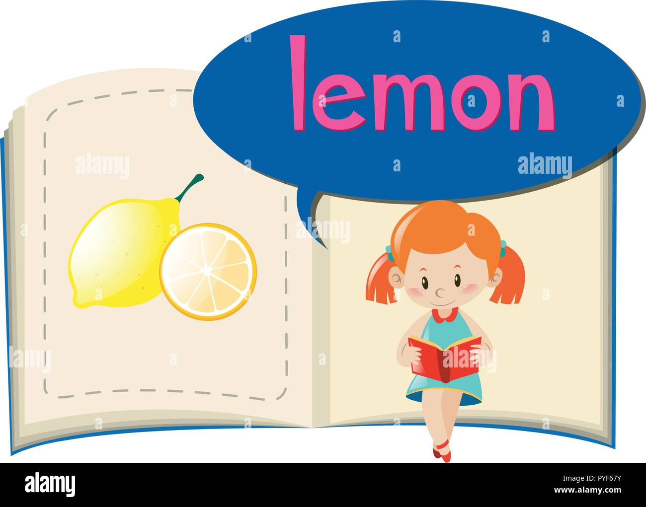 Fruit of the lemon book Stock Vector Images - Alamy