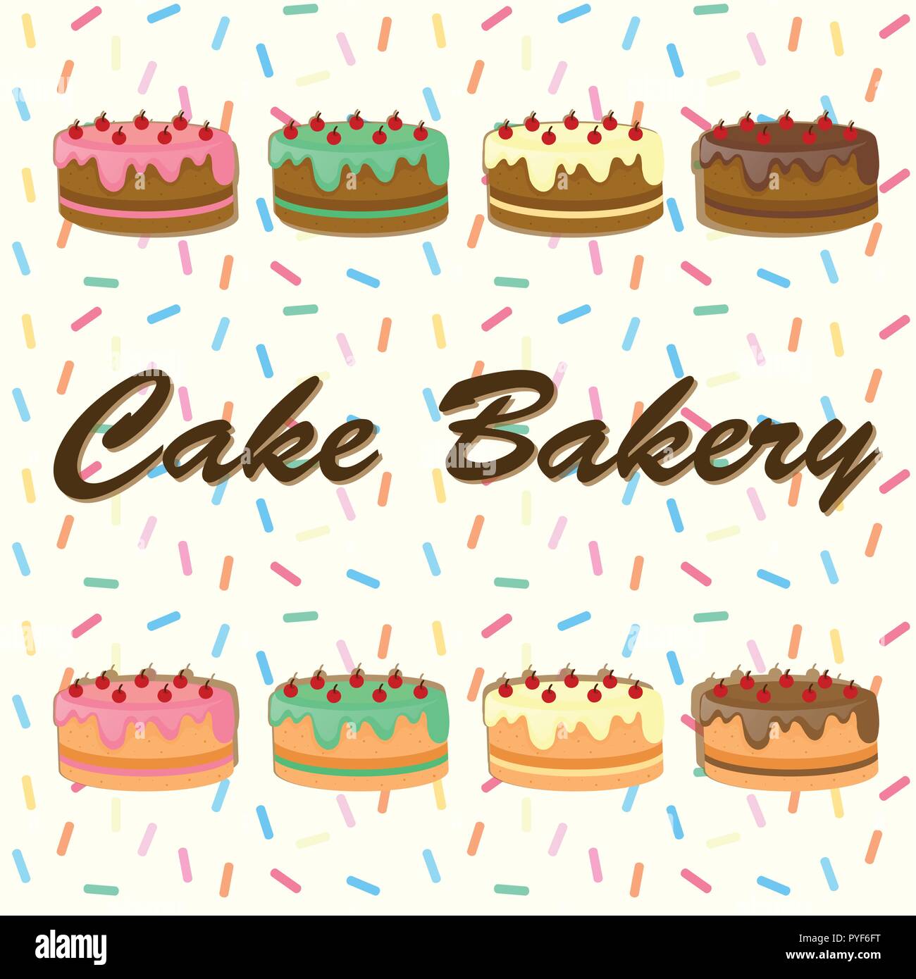 Seamless background dessert theme Stock Vector Images - Alamy