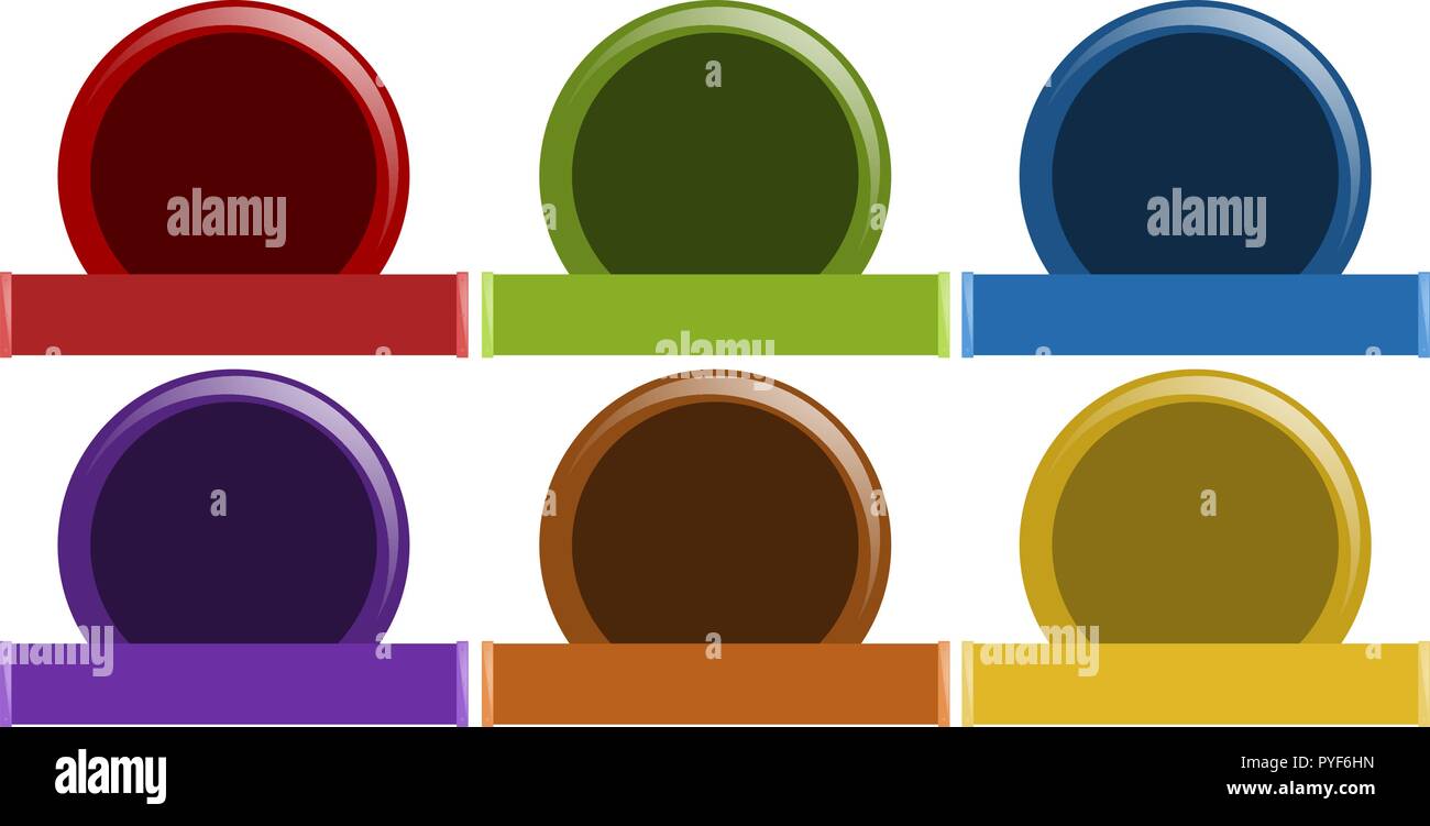 Label design in six colors illustration Stock Vector Image & Art - Alamy