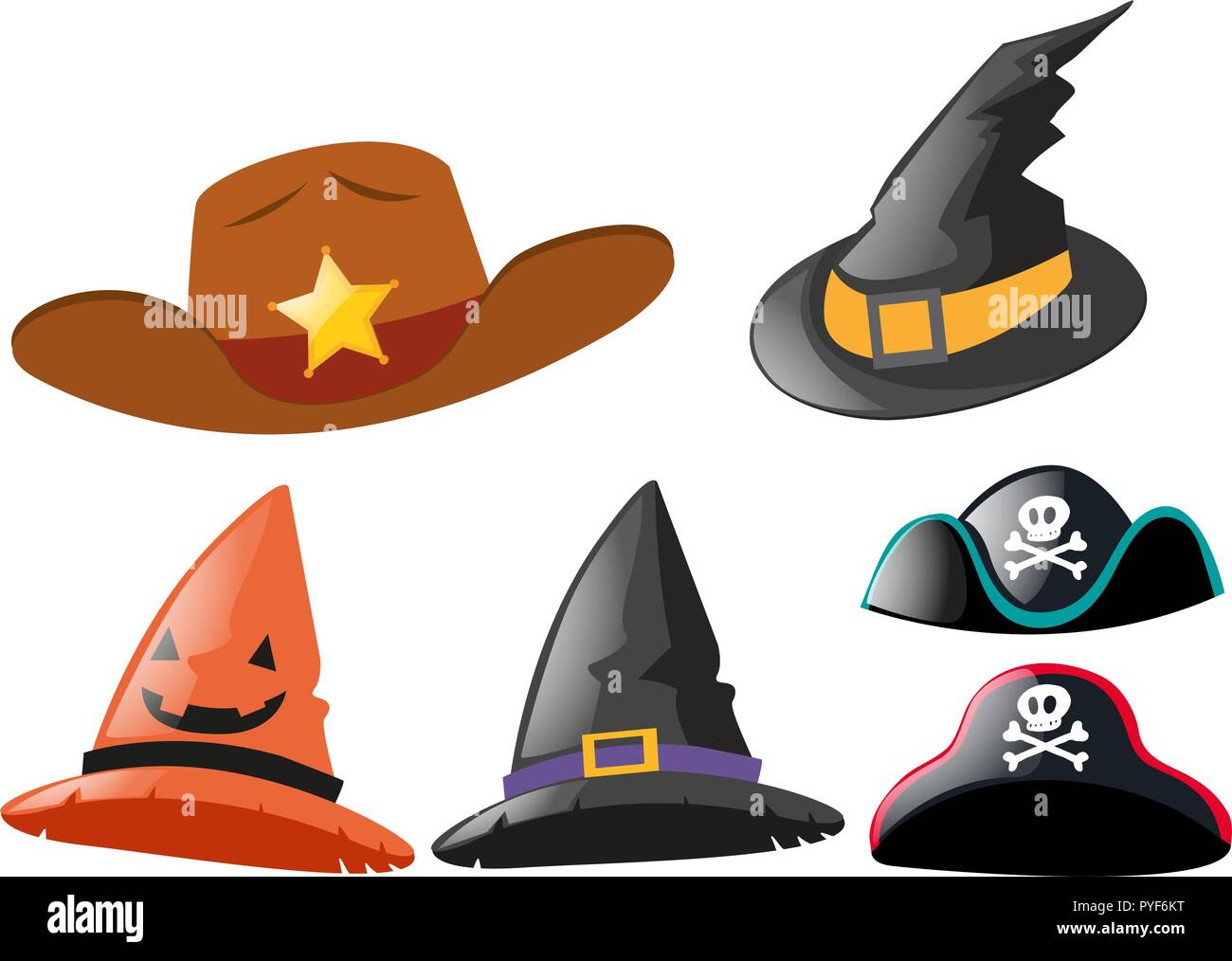 Different design of hats illustration Stock Vector Image & Art - Alamy