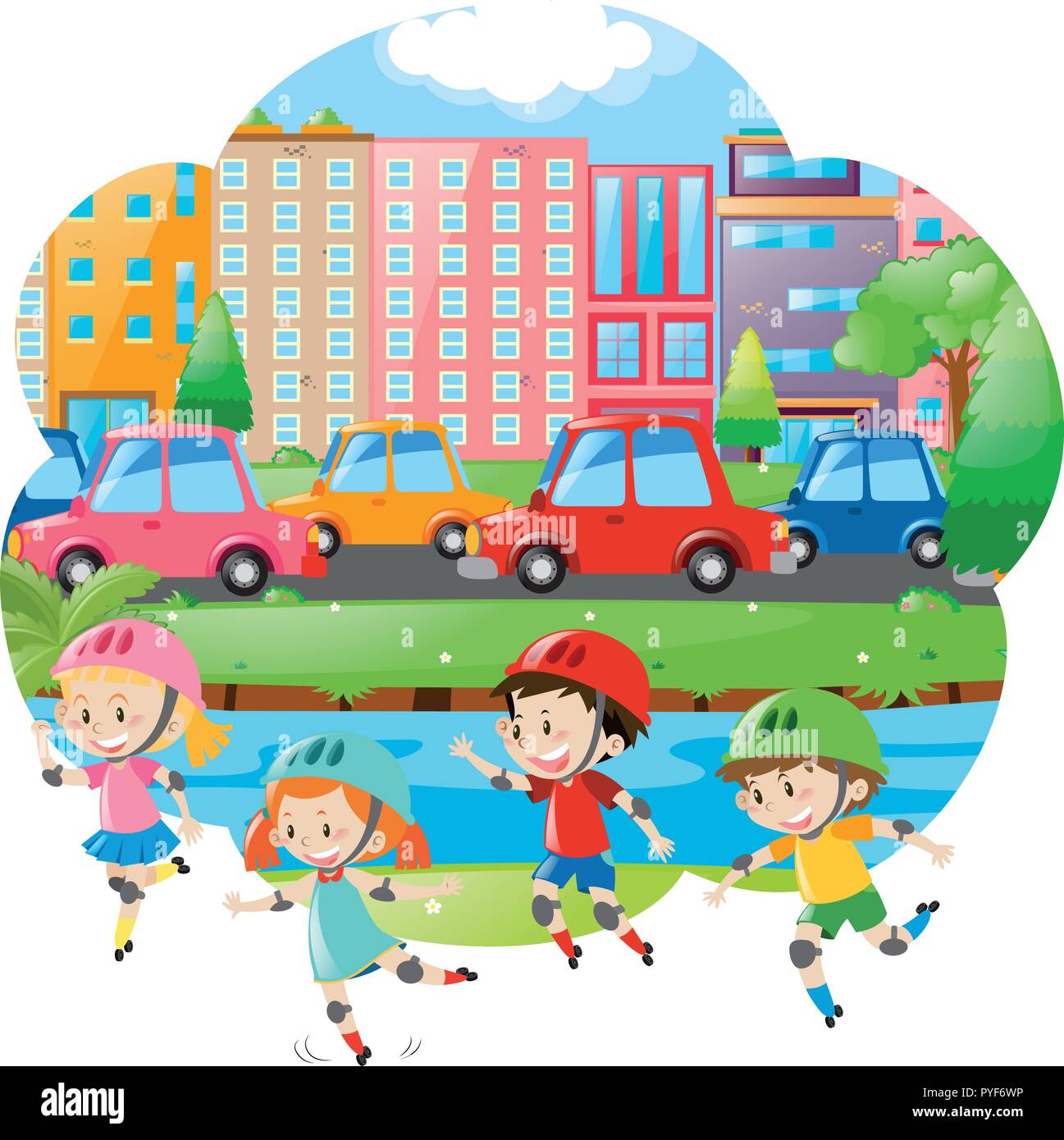 Rollerskate landscape hi-res stock photography and images - Alamy