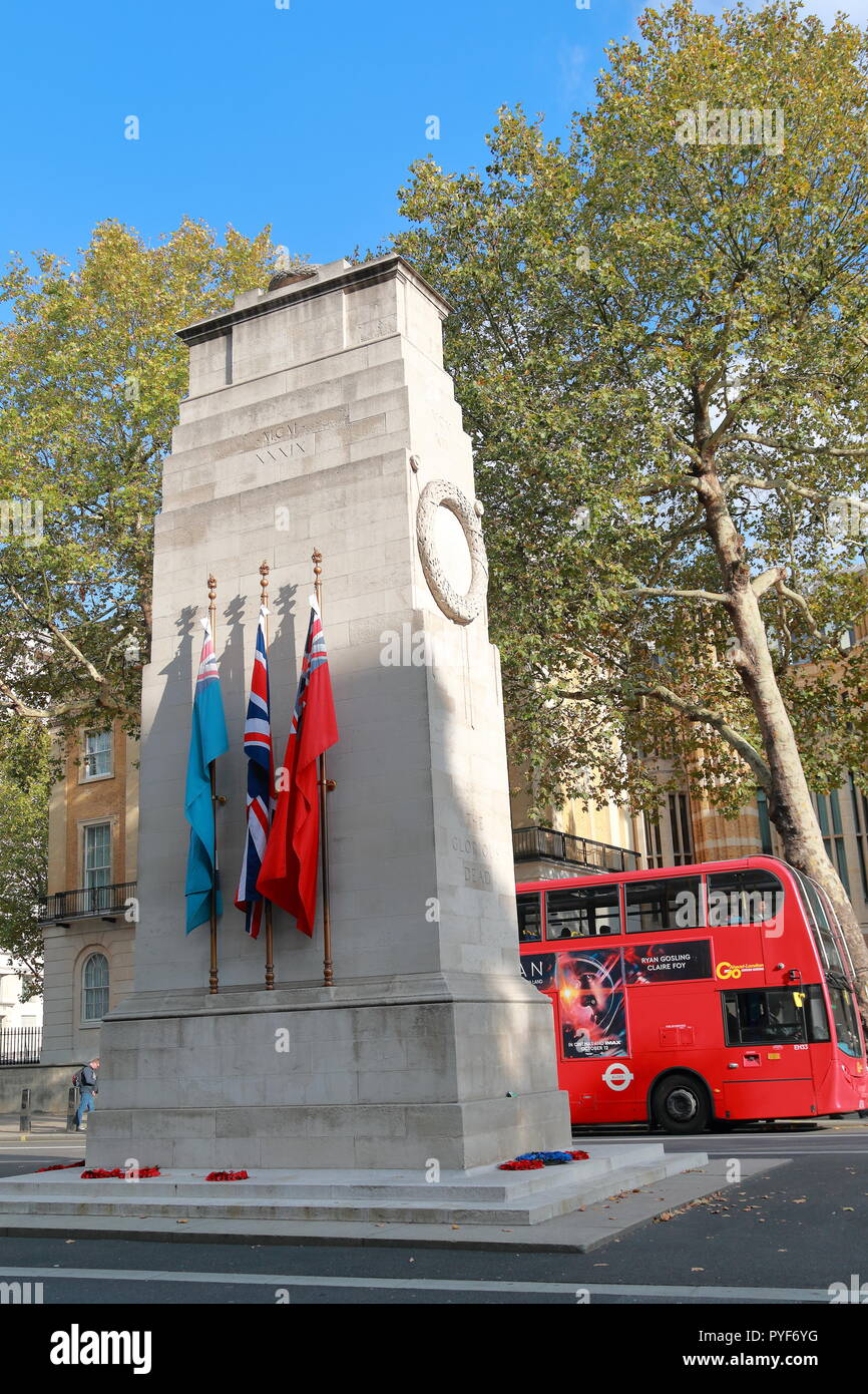 Cenotaph london flags hi-res stock photography and images - Alamy