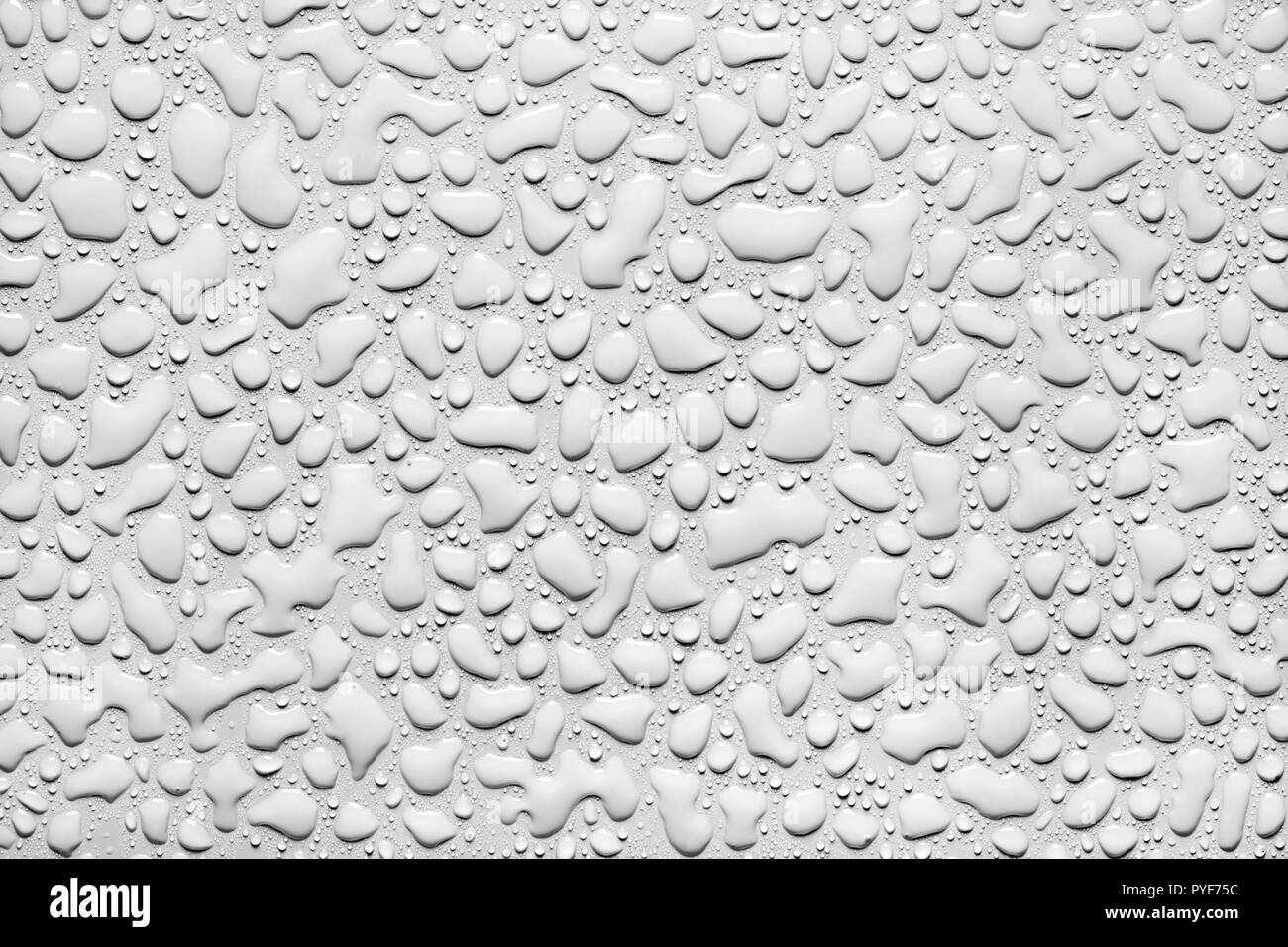 Abstract water drops on the white background Stock Photo - Alamy