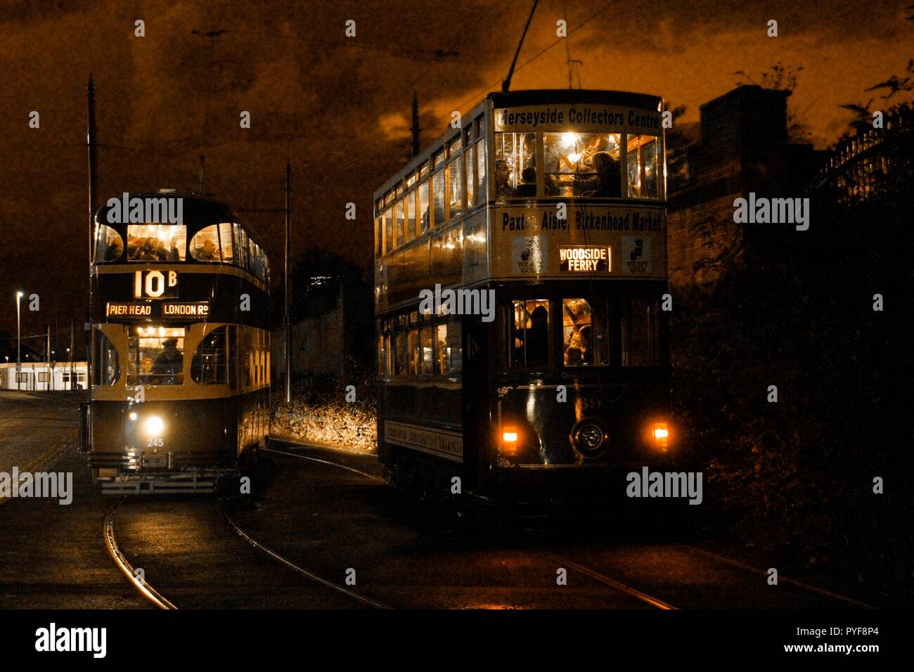 Wirral,Uk Merseyside trams put on twilight event for 1st time credit ...