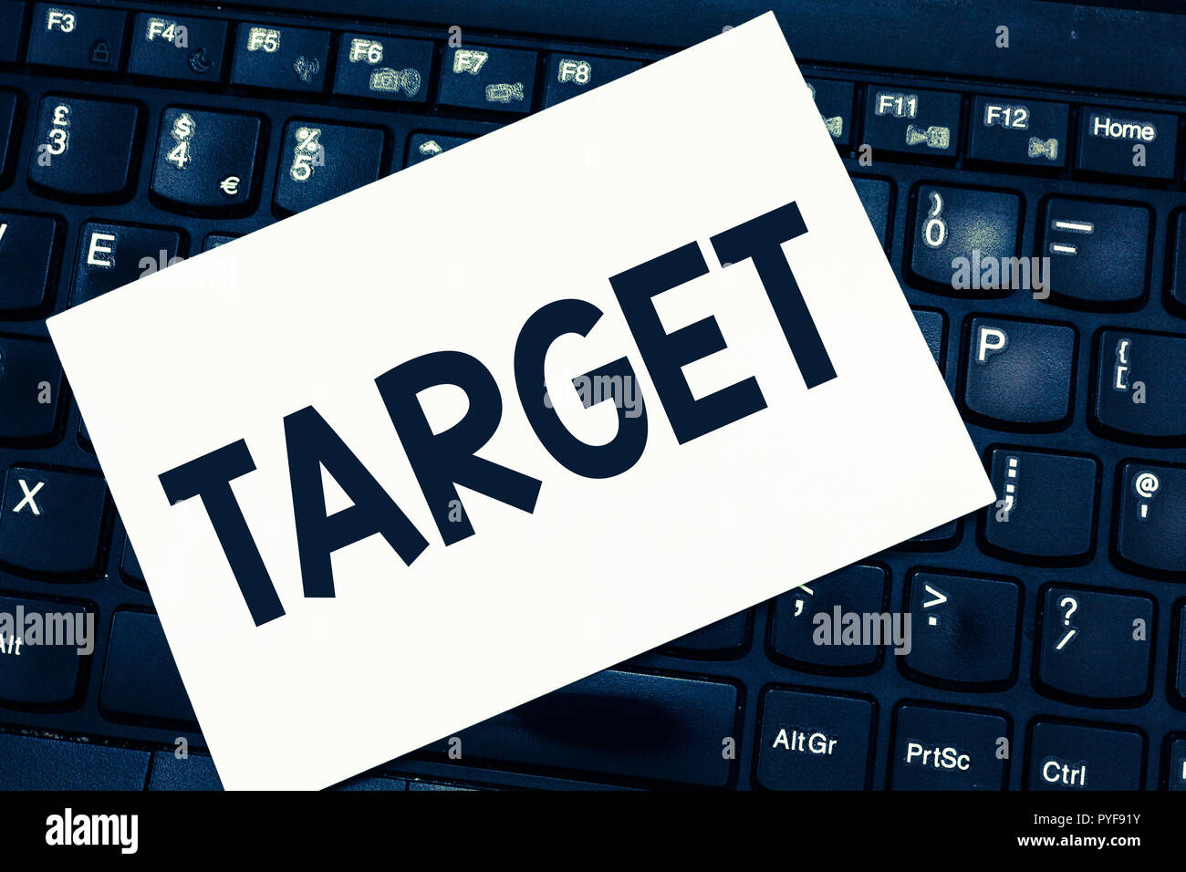 Text sign showing Target. Conceptual photo person object or place ...