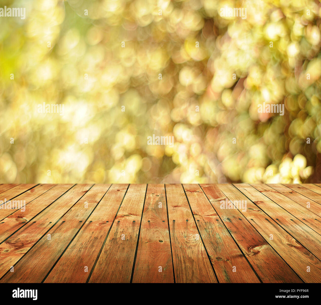 Empty wooden table for product display montages Stock Photo - Alamy