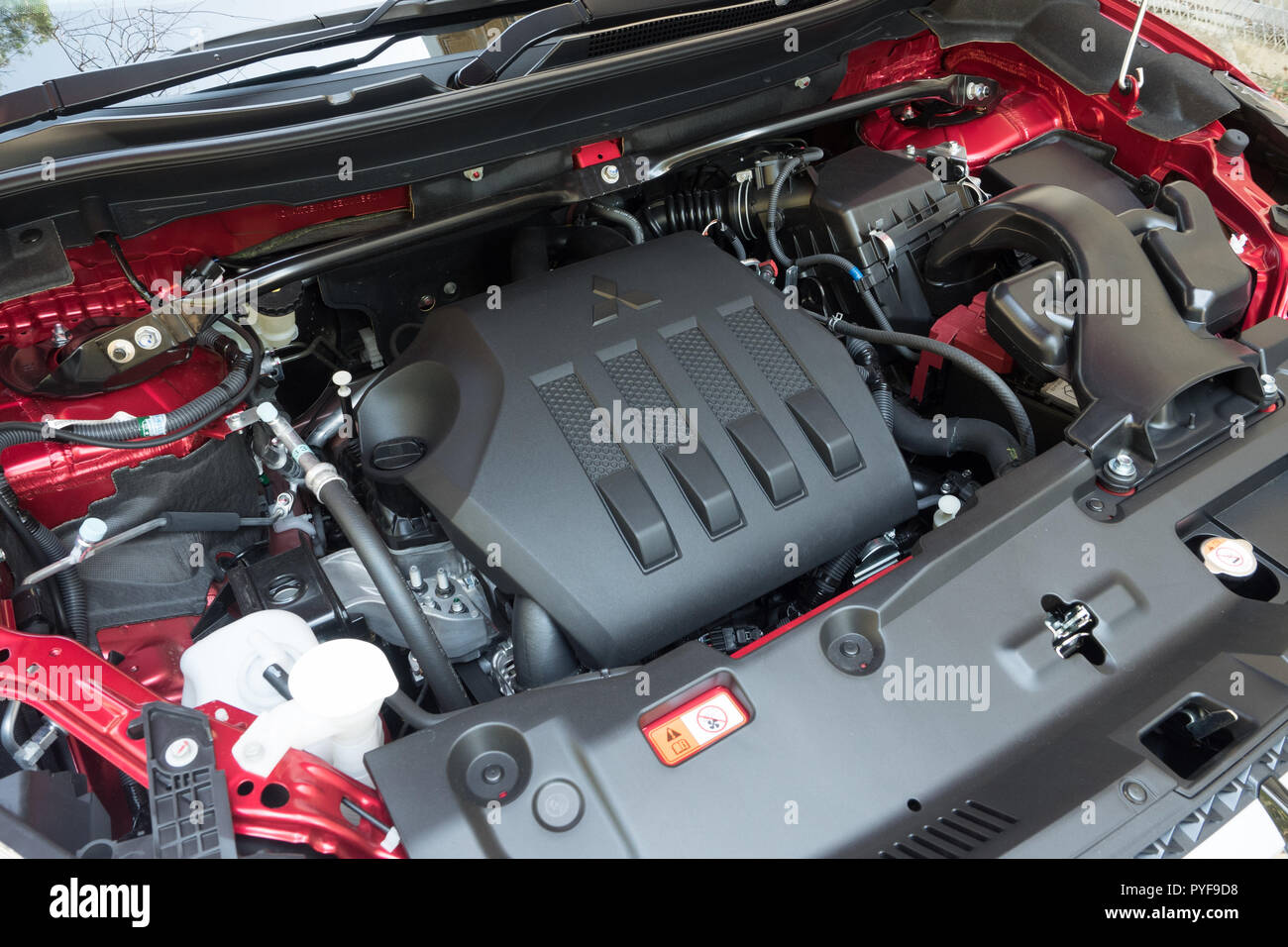 Hong Kong, China March 9, 2018 : Mitsubishi Eclipse Cross Engine March ...